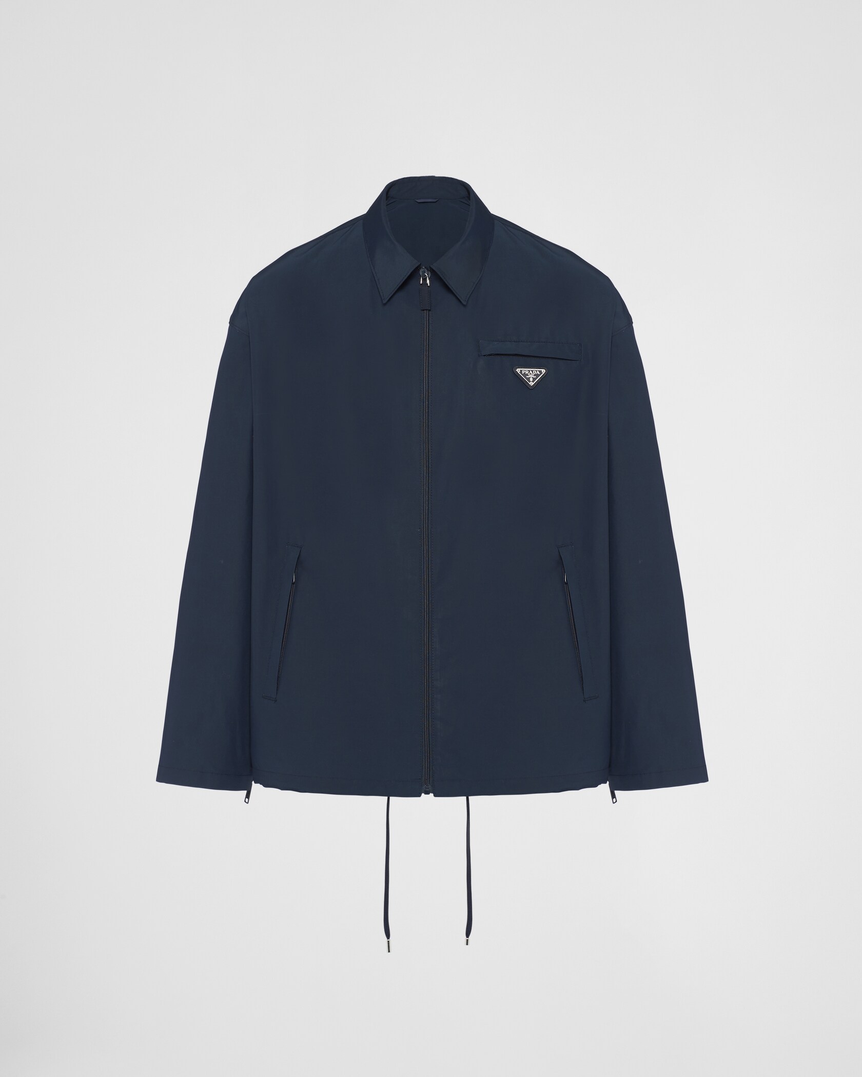 Blue Technical-poplin Jacket | PRADA