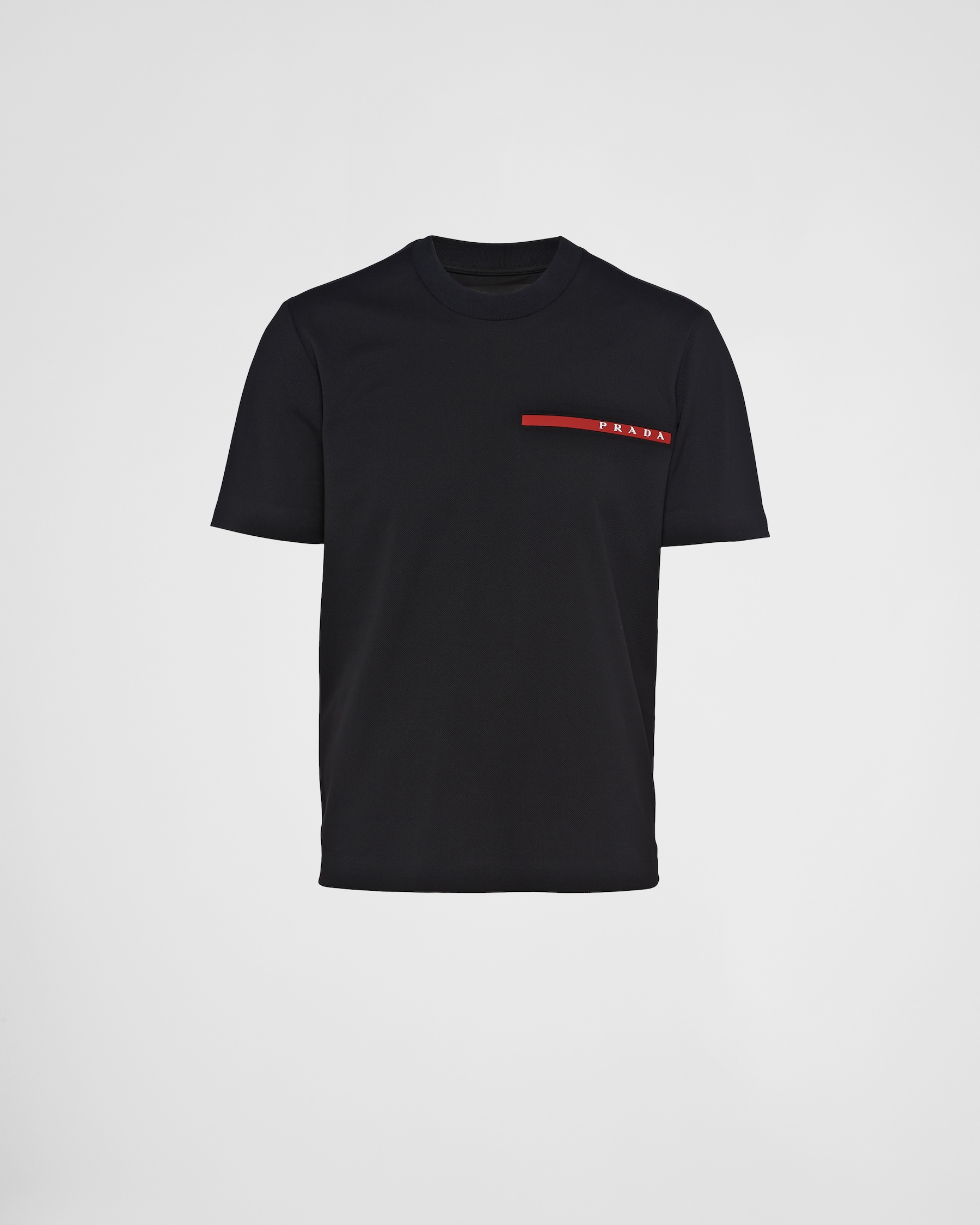 Black Piqué T-shirt | PRADA