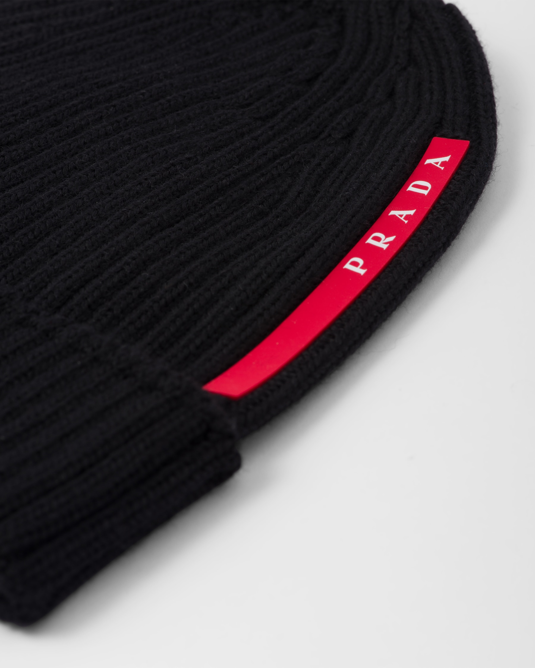 Black Wool Beanie | PRADA