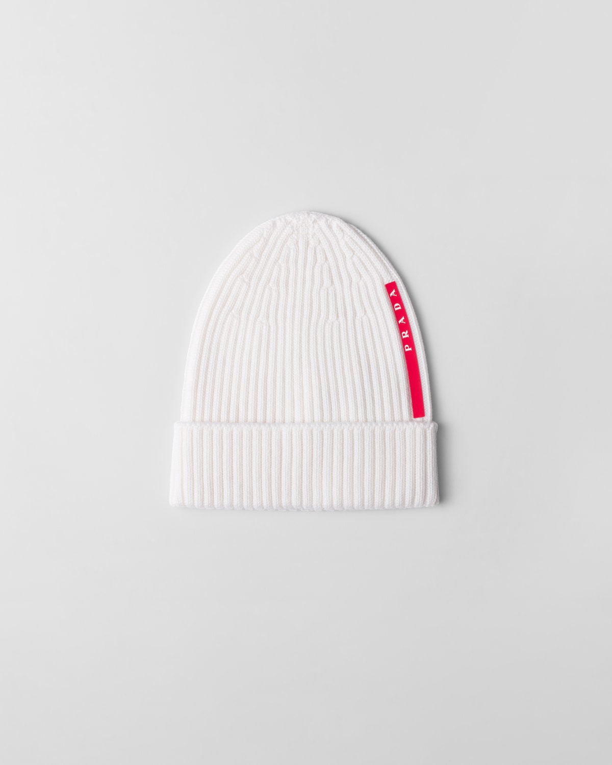 White Wool Beanie | PRADA