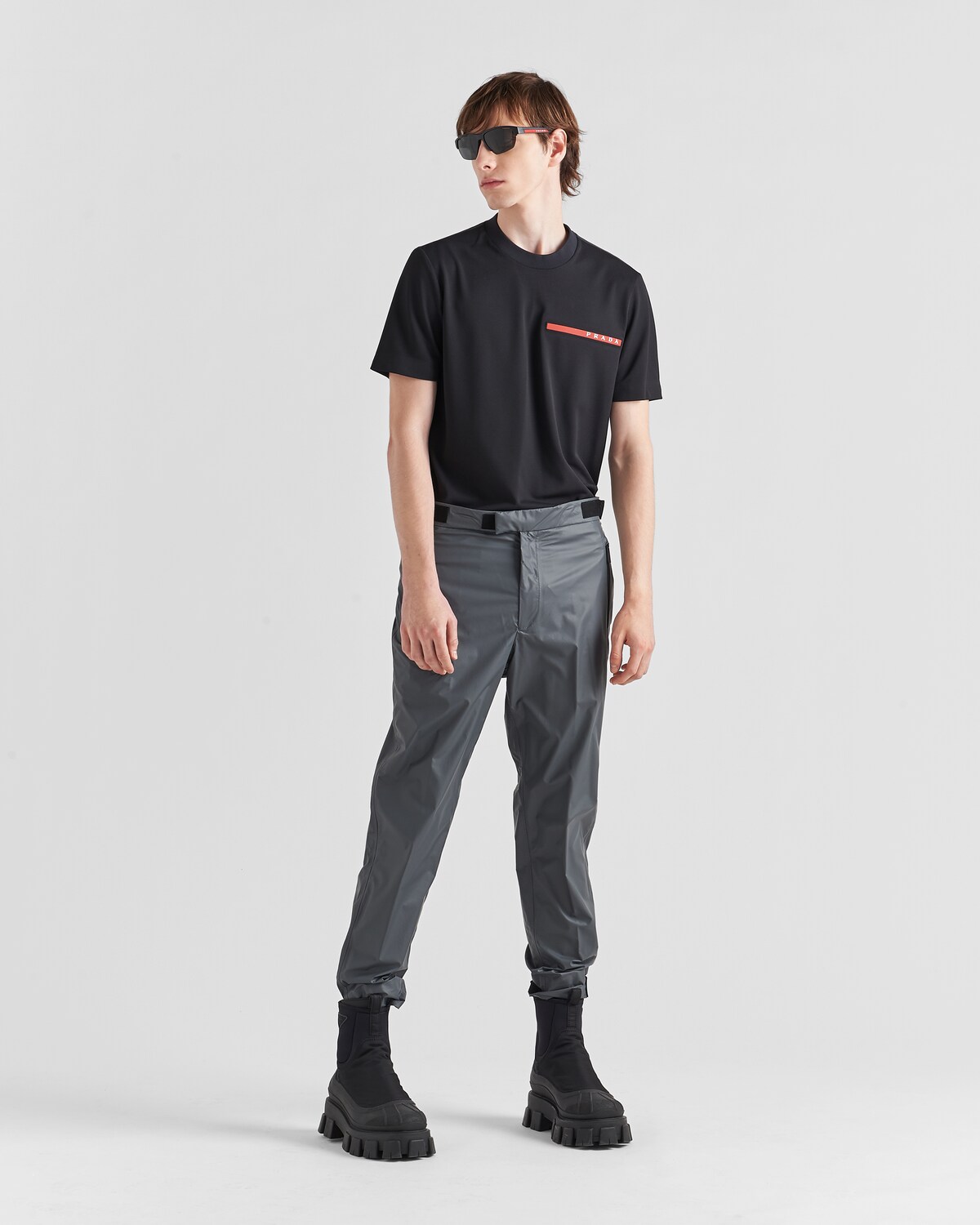 Iron Gray Light Re-nylon Technical Pants | PRADA