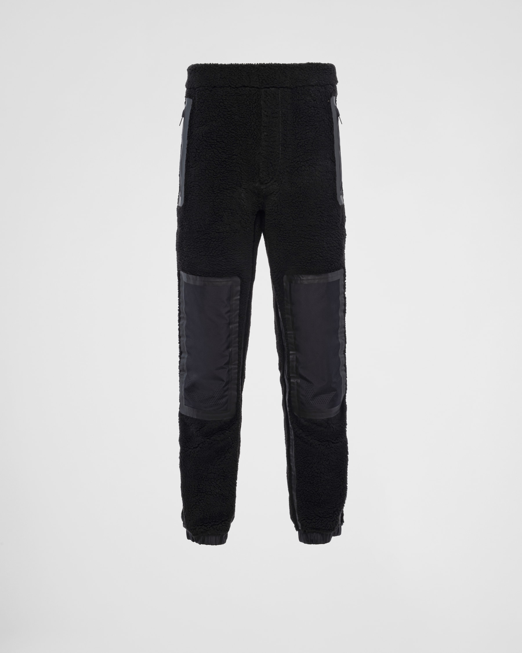 Black Technical Fleece Ski Pants | PRADA