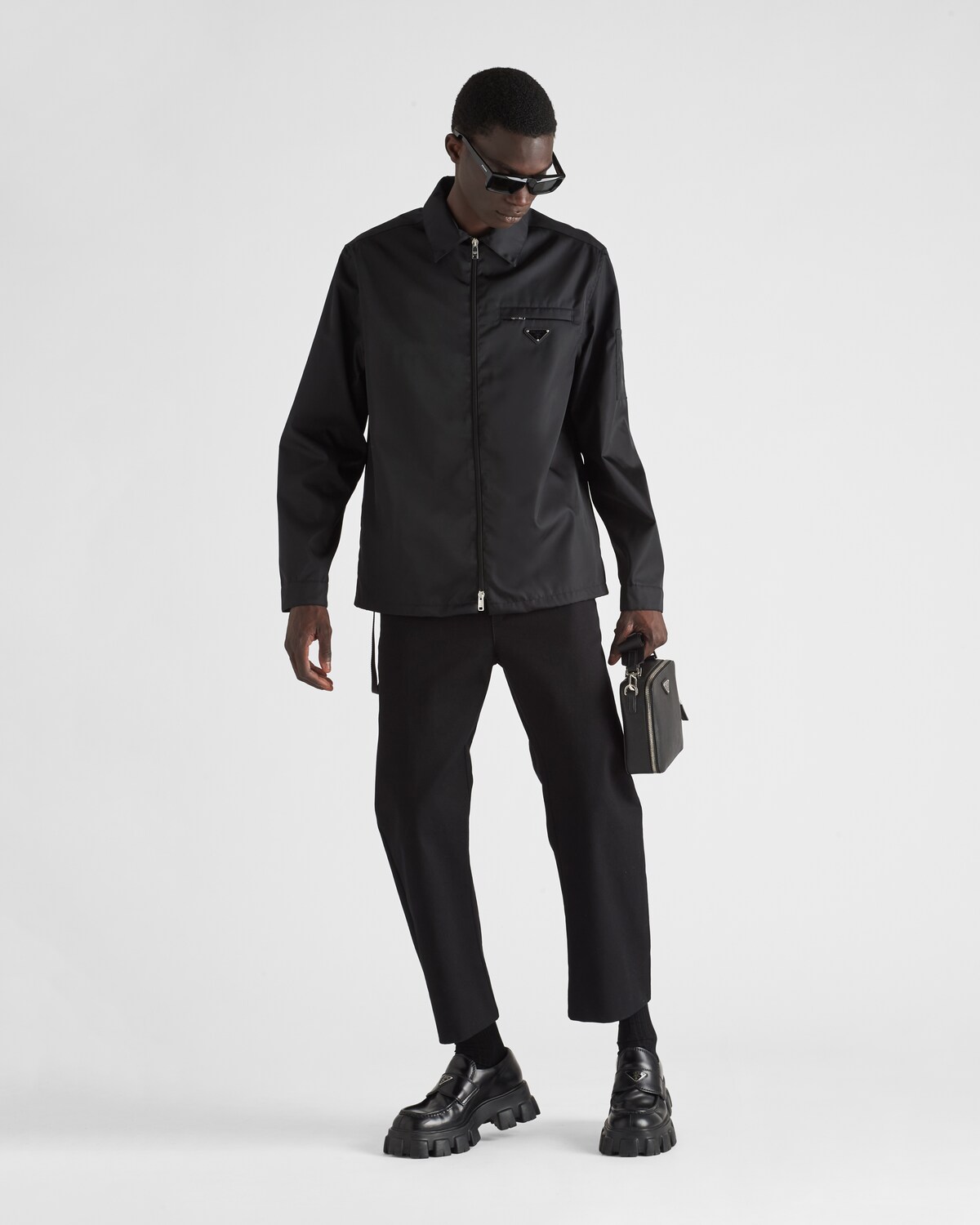 Black Cotton Pants | PRADA