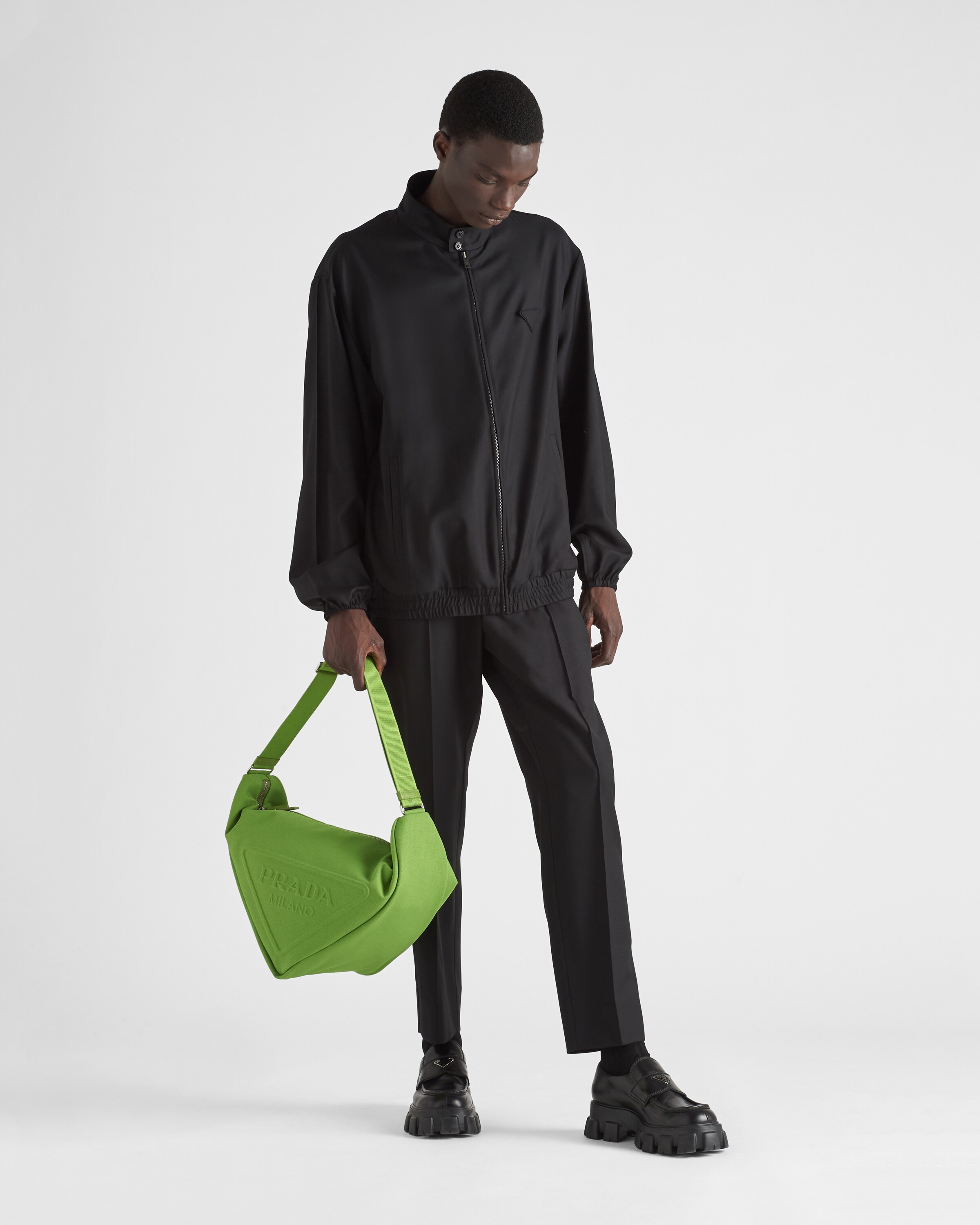 Black Wool Pants | PRADA