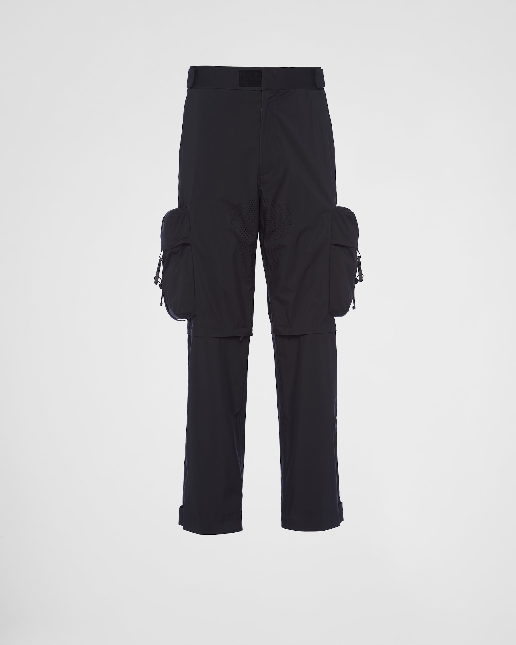 Black Technical Fabric Modular Pants | PRADA