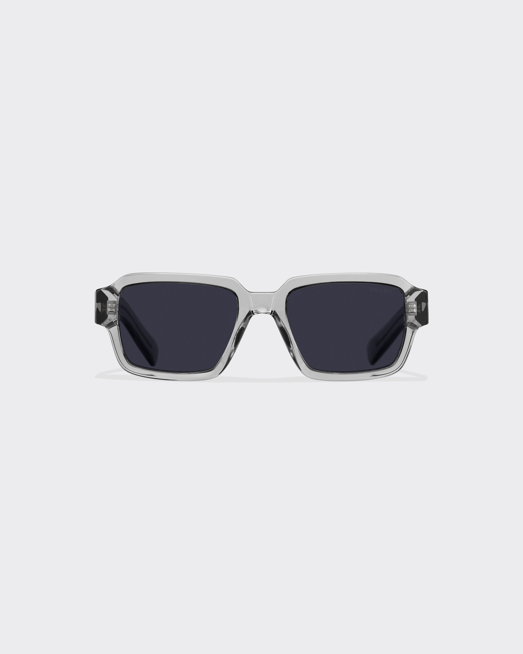 Crystal Carbon Lenses Sunglasses With Prada Logo | PRADA