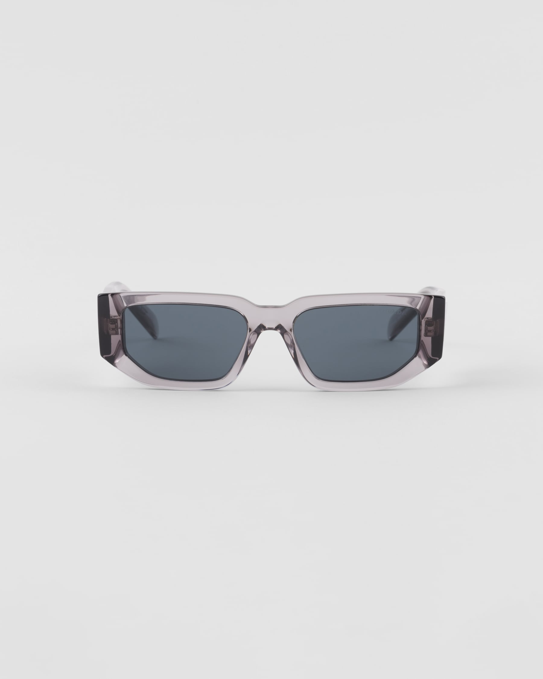 Graphite Lenses Sunglasses With Triangle Logo | PRADA