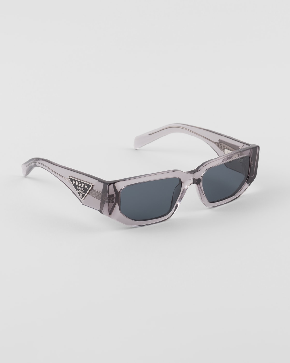 Graphite Lenses Sunglasses With Triangle Logo | PRADA