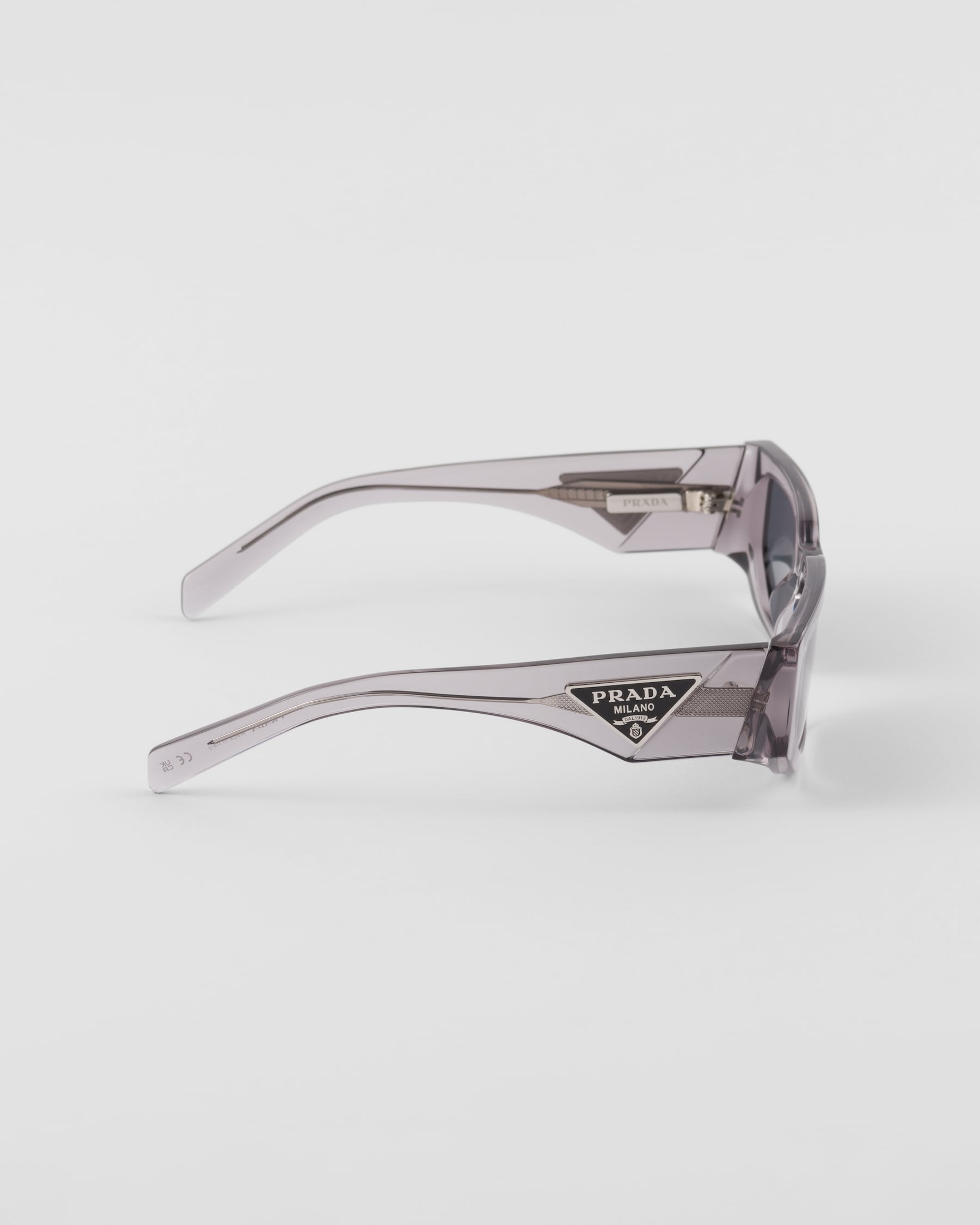 Graphite Lenses Sunglasses With Triangle Logo | PRADA
