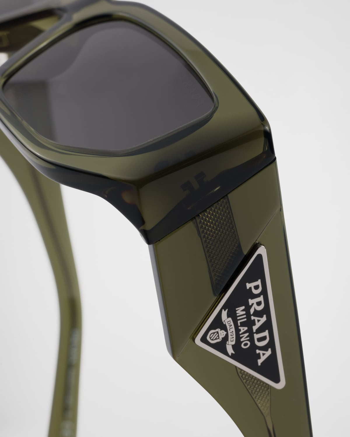 Carbon Lenses Sunglasses With The Triangle Logo | PRADA