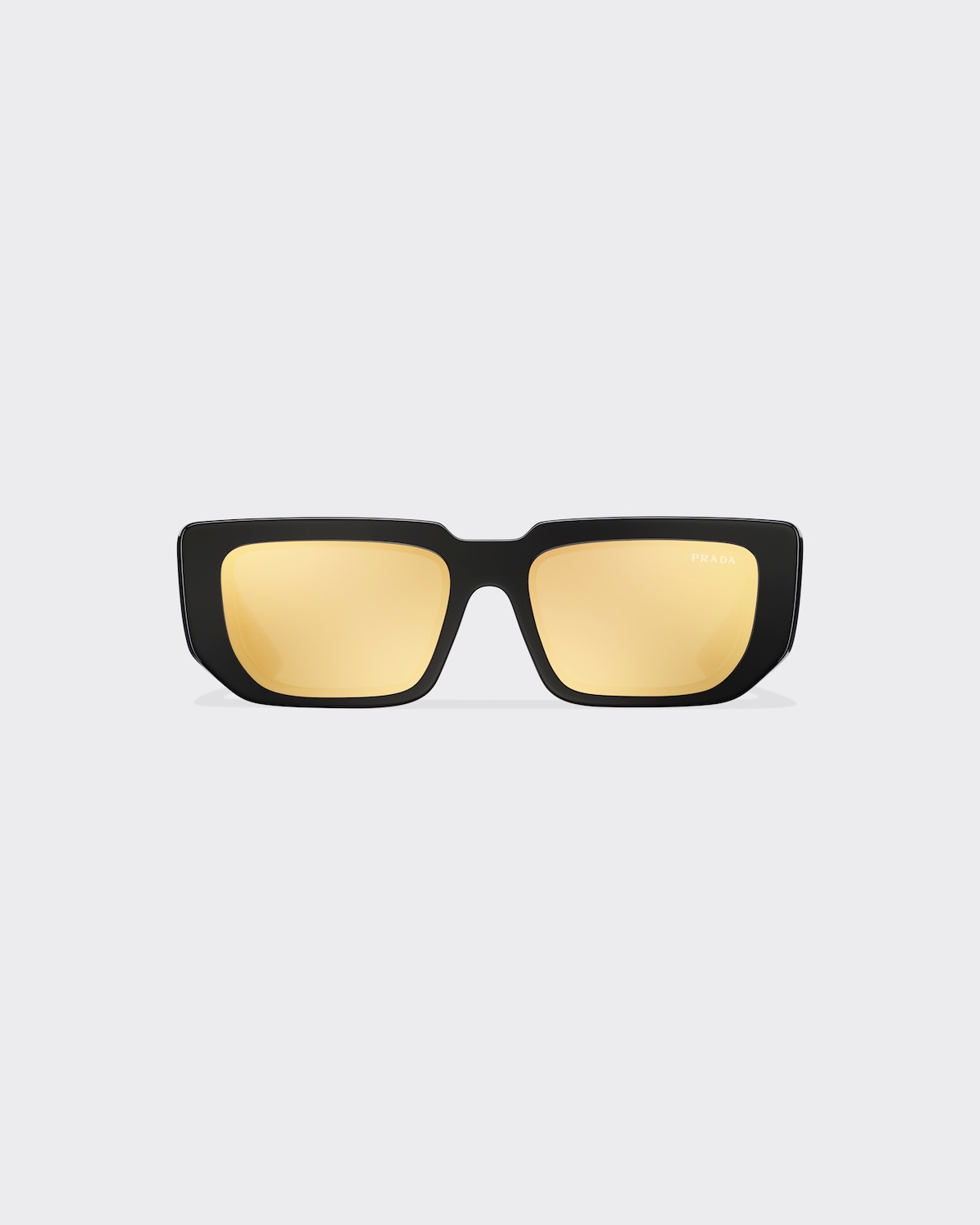 Mirrored Gold Lenses Sunglasses With Prada Logo | PRADA
