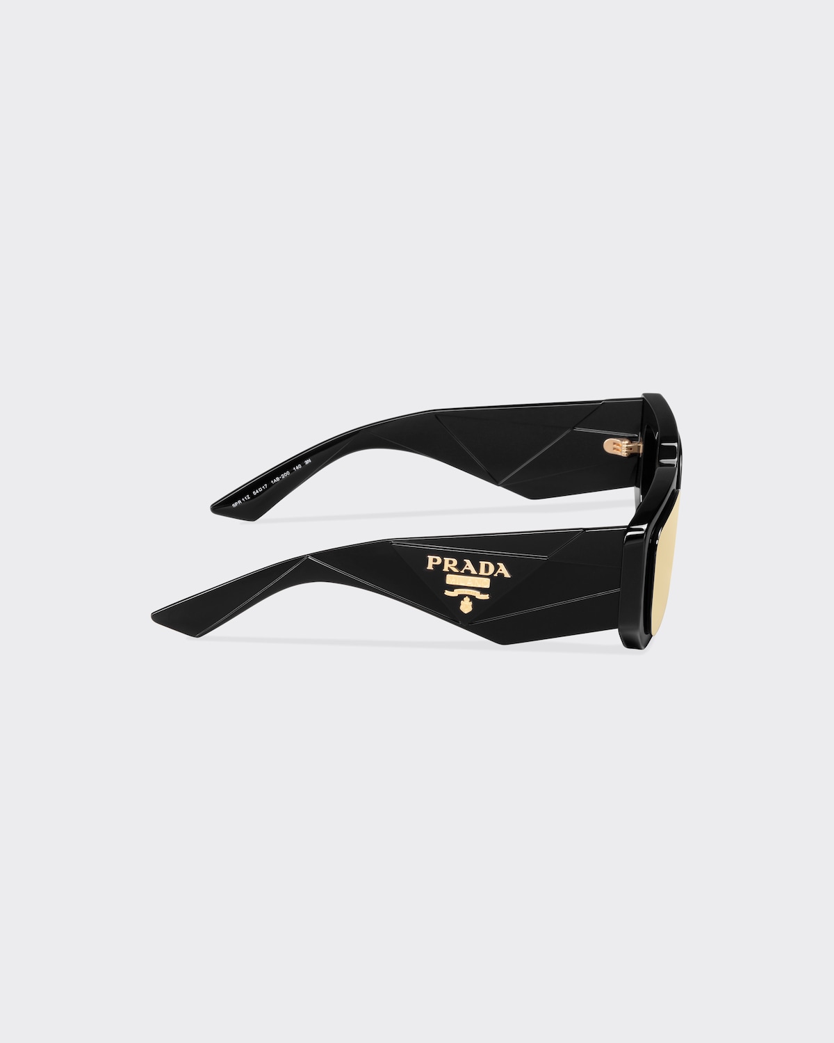 Mirrored Gold Lenses Sunglasses With Prada Logo | PRADA