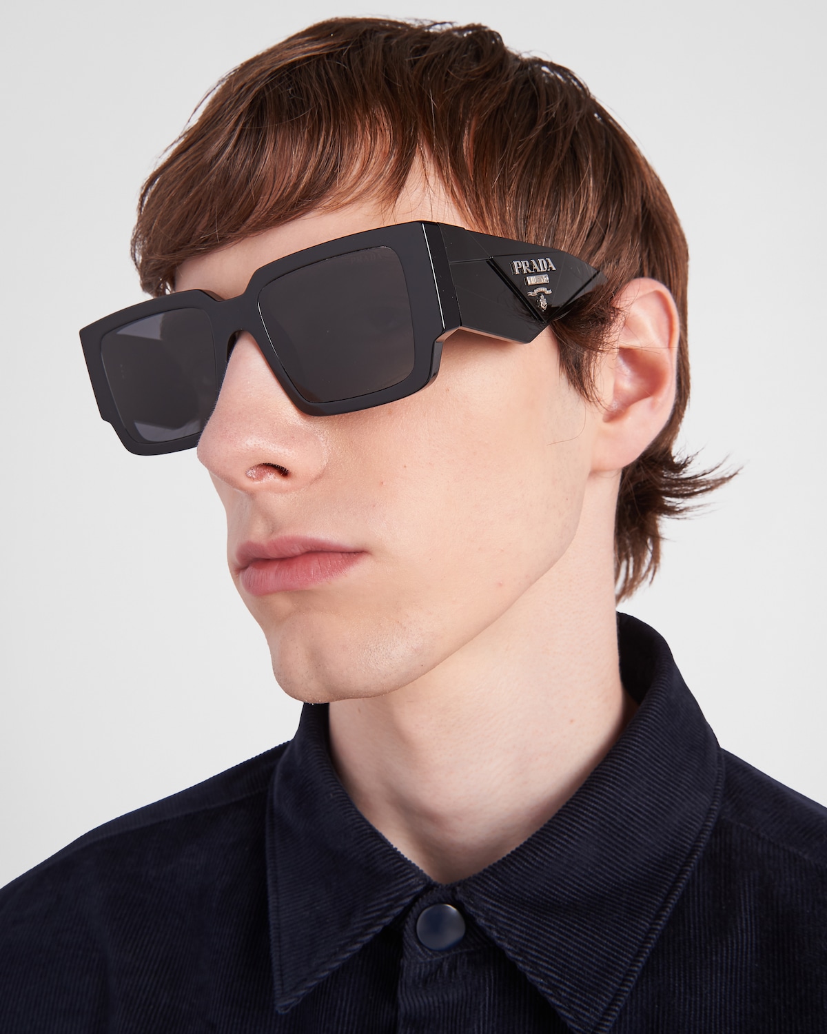 Slate Gray Lenses Sunglasses With Prada Logo | PRADA