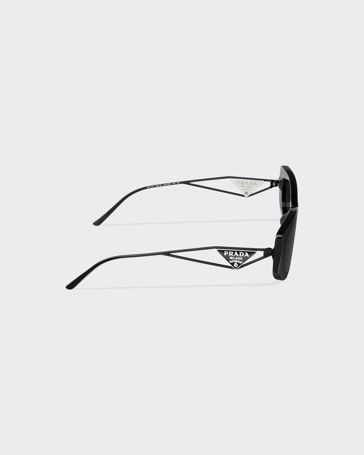 Gafas De Sol Con Logo Triangular Lentes Gris Pizarra | PRADA