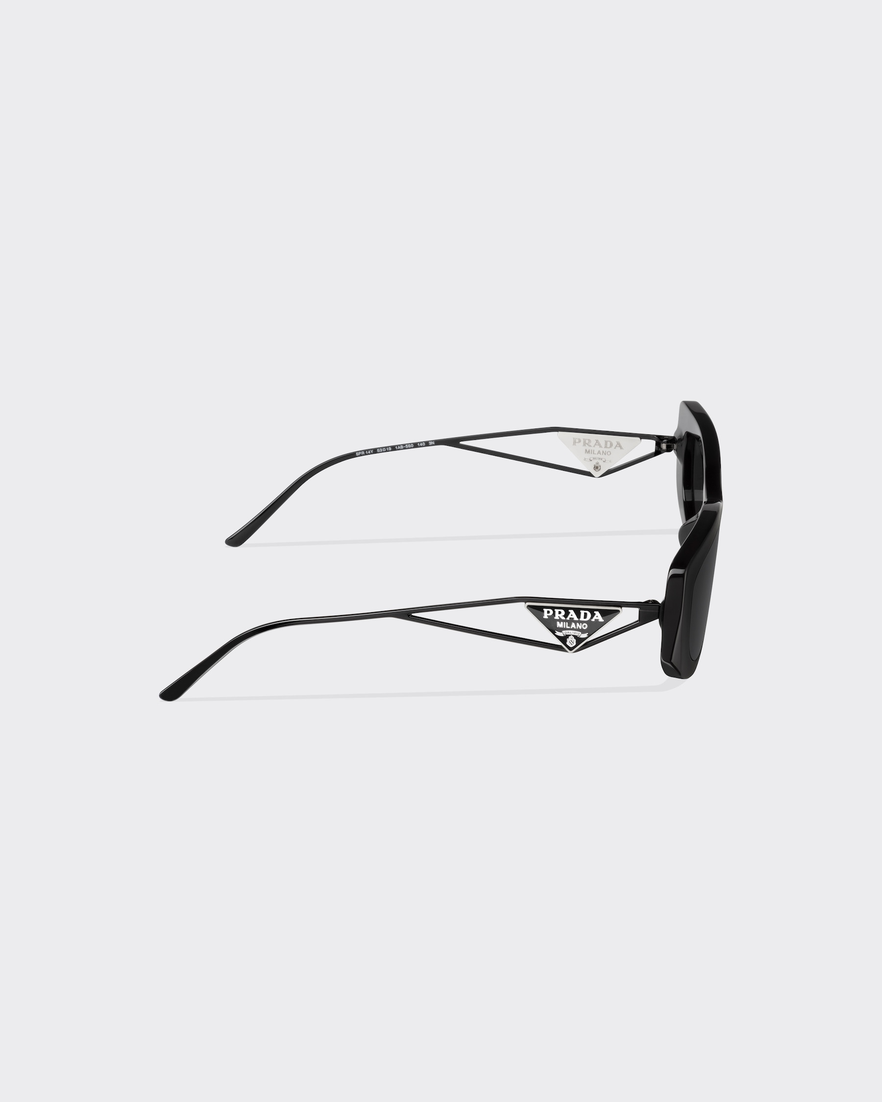 Gafas De Sol Con Logo Triangular Lentes Gris Pizarra | PRADA
