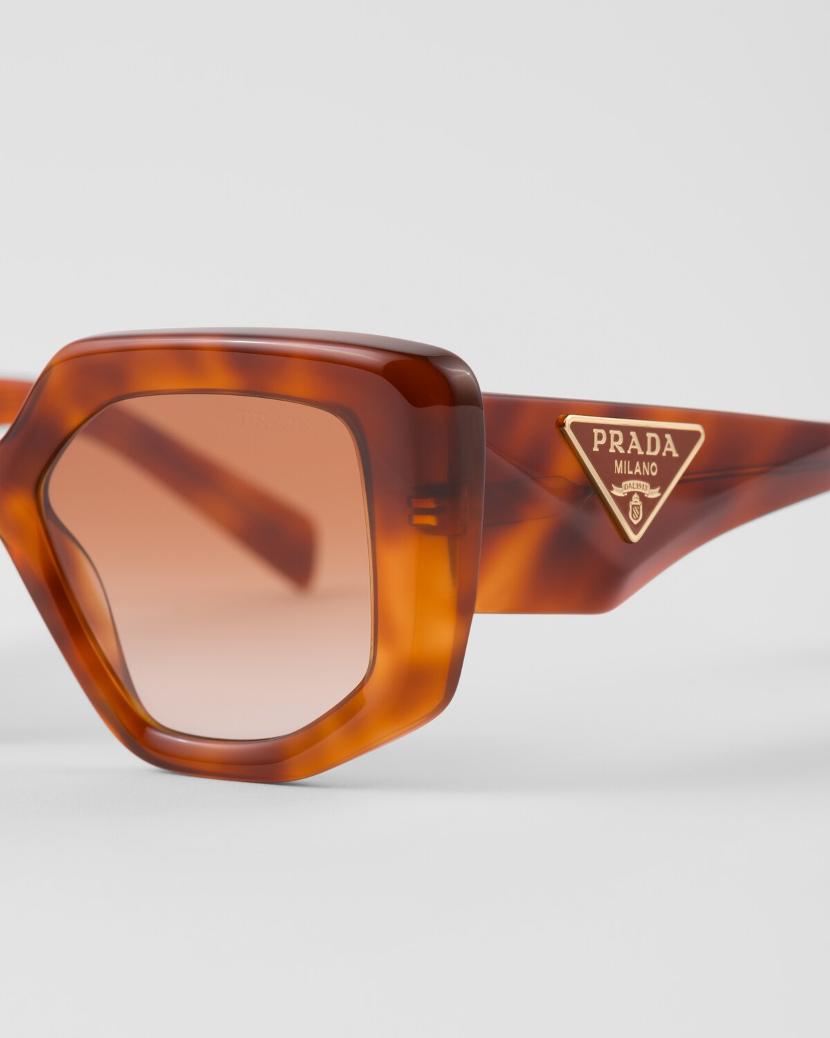 Cognac Lenses Sunglasses With The Prada Logo | PRADA