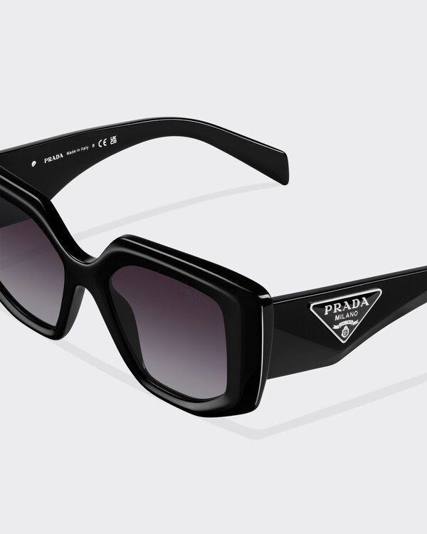 Gradient Grafite Lenses Sunglasses With Triangle Logo | PRADA