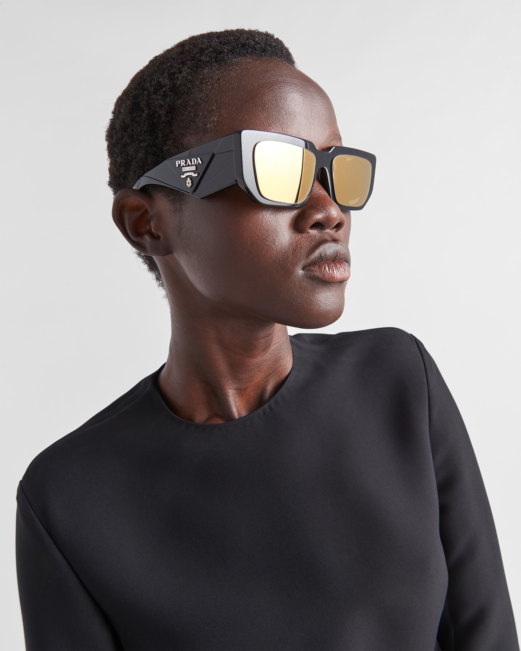 Mirrored Gold Lenses Prada Symbole Sunglasses | PRADA