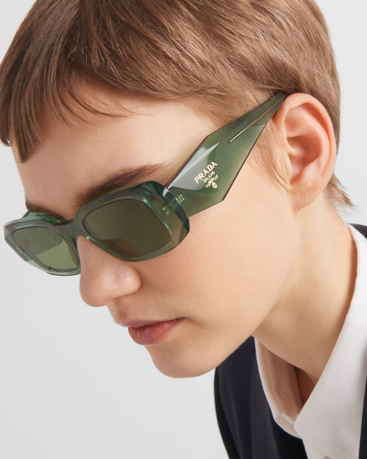 Sage Green Lenses Prada Symbole Sunglasses | PRADA