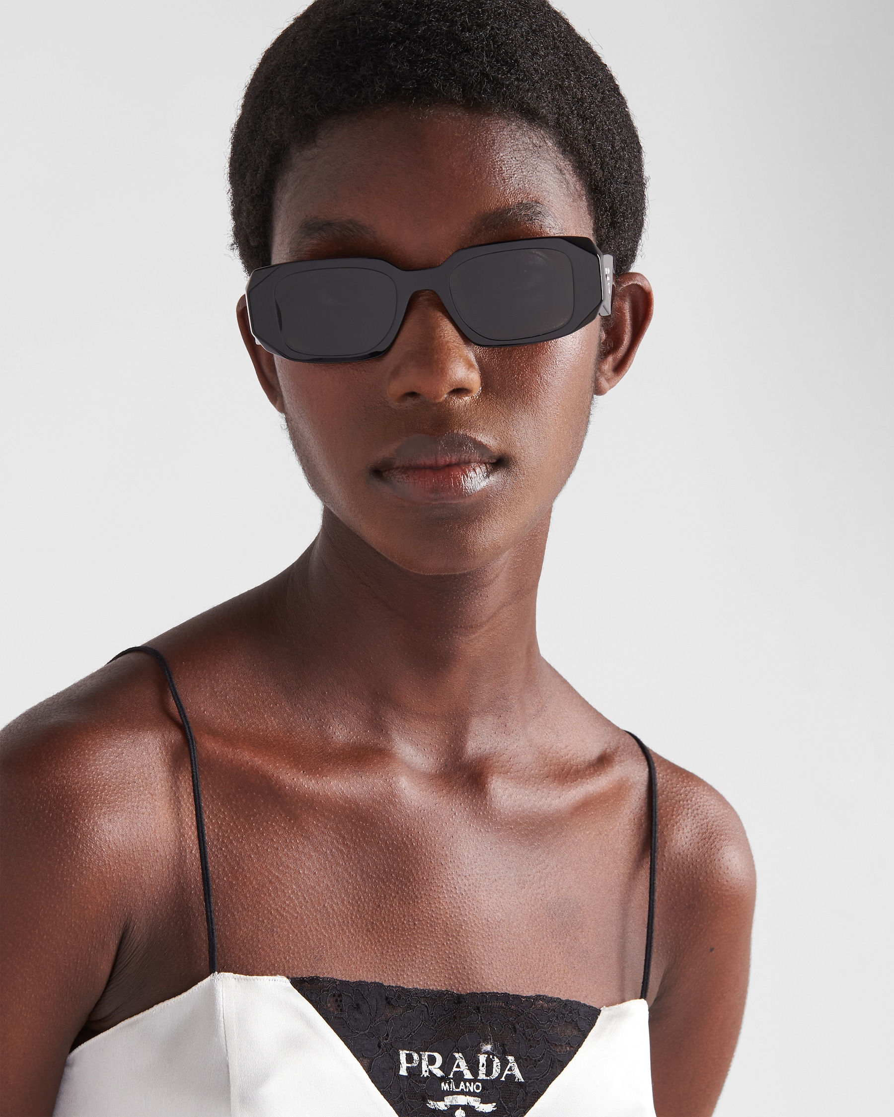 Slate Gray Lenses Prada Symbole Sunglasses | PRADA - United States