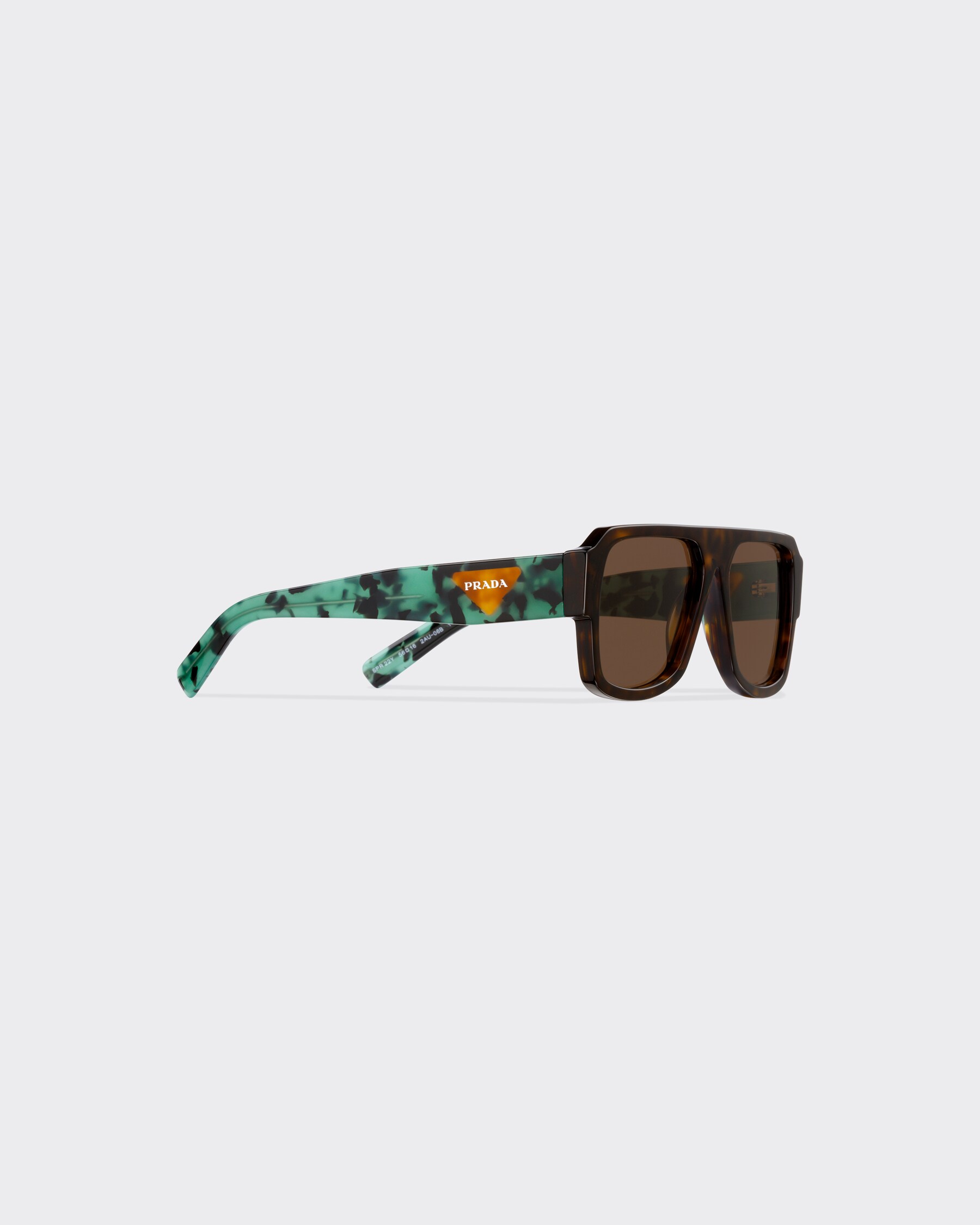 Coffee Lenses Sunglasses With Prada Logo | PRADA