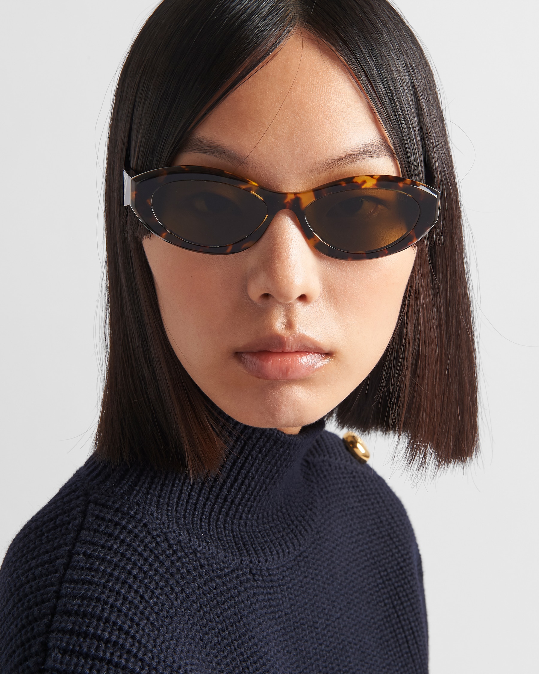 Lunettes De Soleil Prada Symbole Verres Gris-vert | PRADA