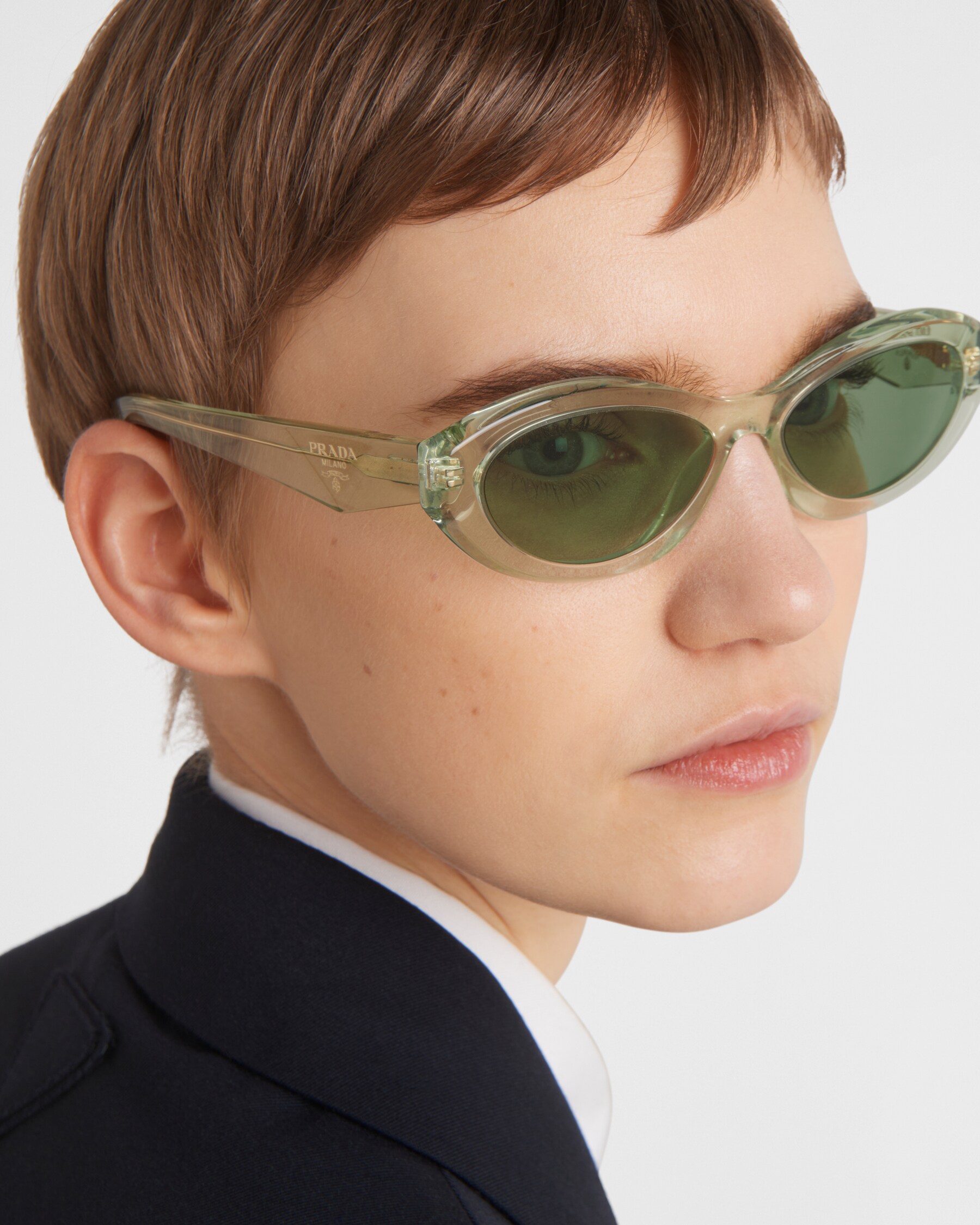 Emerald Green Lenses Prada Symbole Sunglasses | PRADA