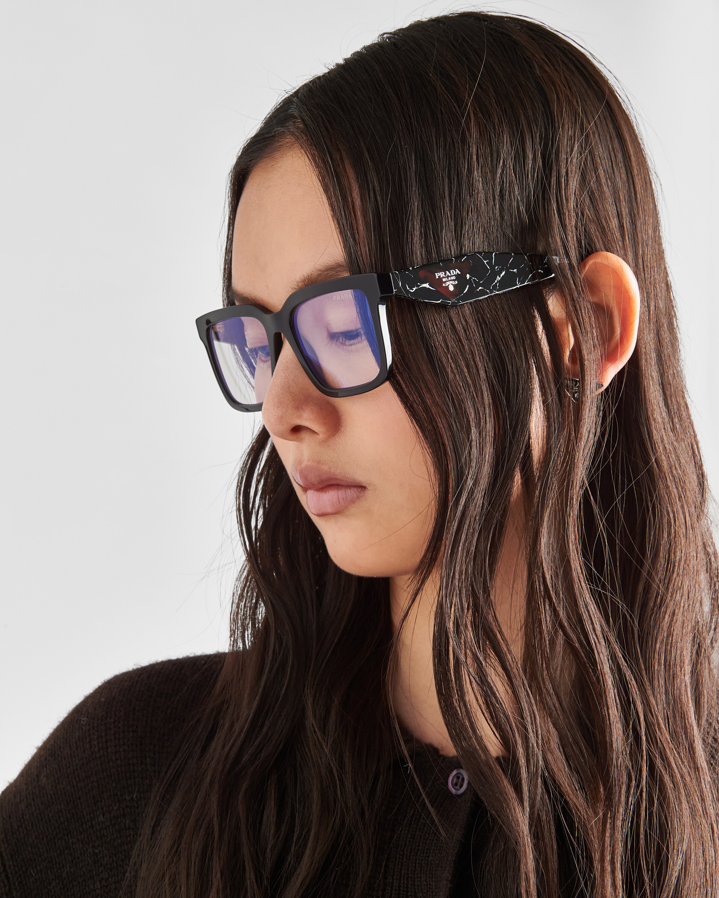 Blue Lenses Prada Symbole glasses | Prada