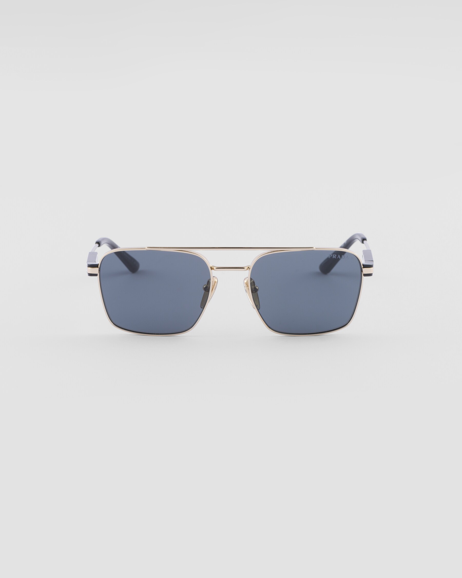 Graphite Lenses Sunglasses With Iconic Metal Plaque | PRADA