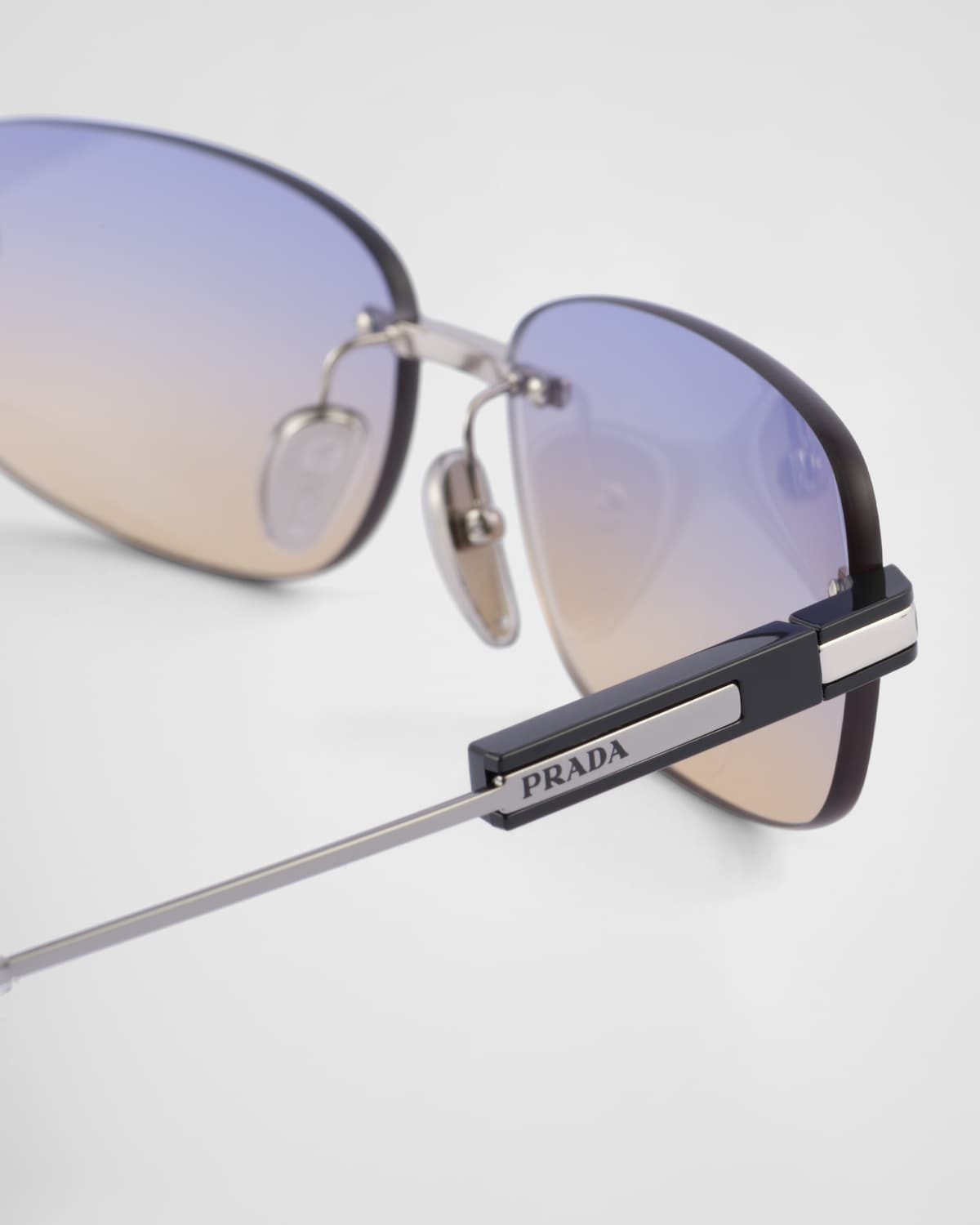 Iris Shaded Sun Lenses Sunglasses With Iconic Metal Plaque | PRADA