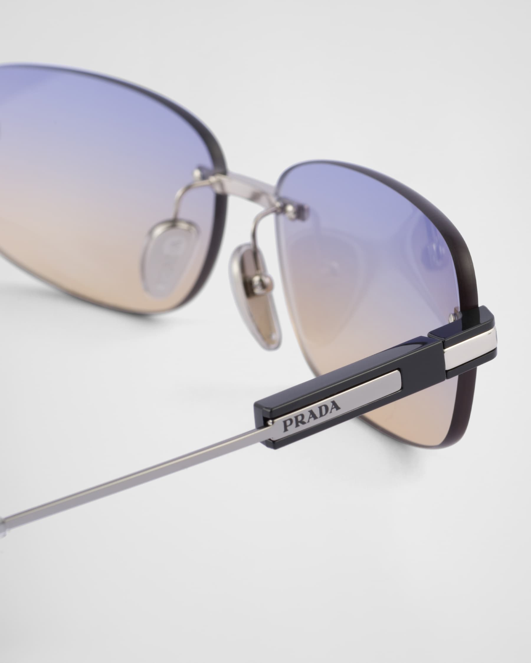 Iris Shaded Sun Lenses Sunglasses With Iconic Metal Plaque | PRADA