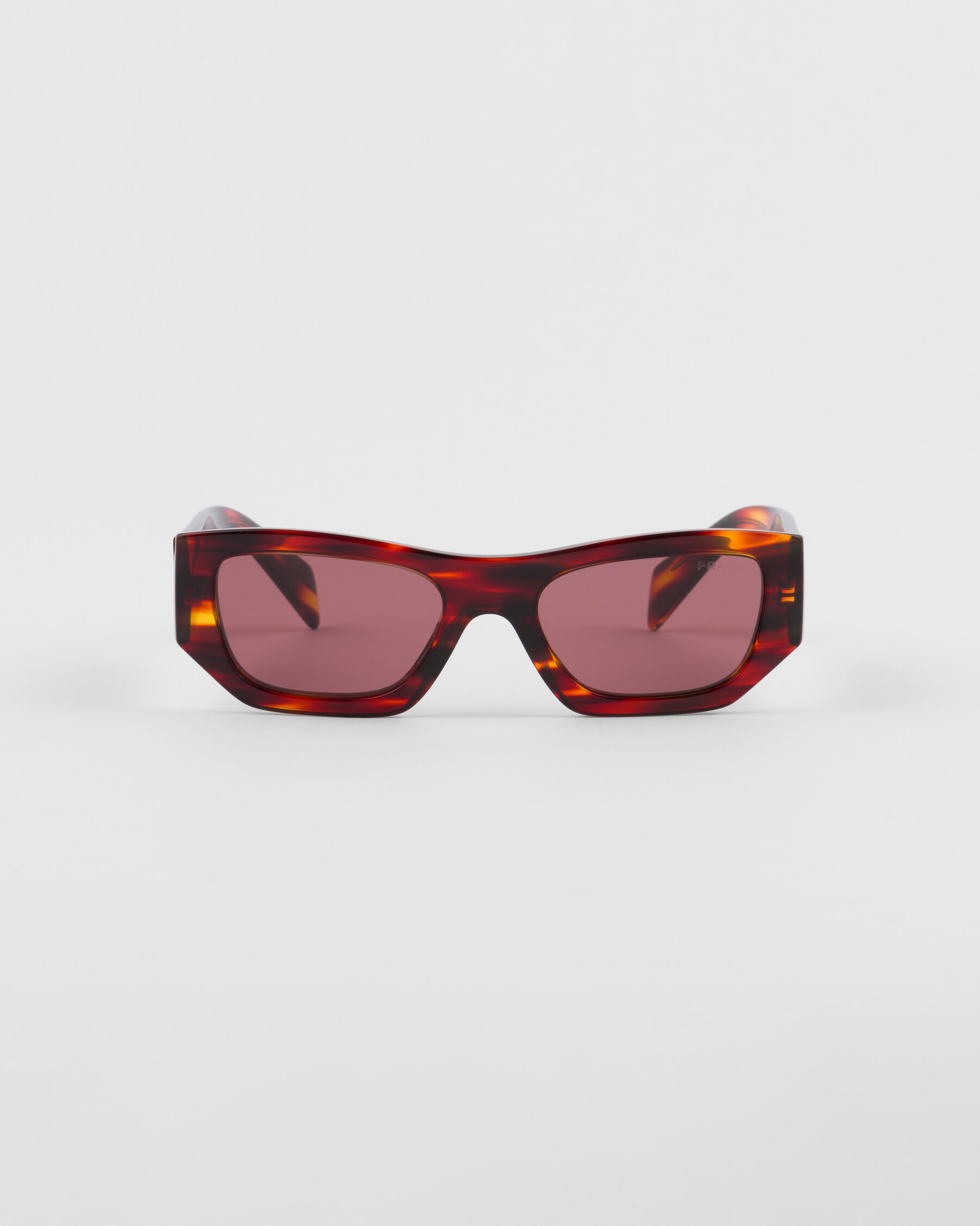 Etruscan Red Lenses Sunglasses With Prada Logo | PRADA