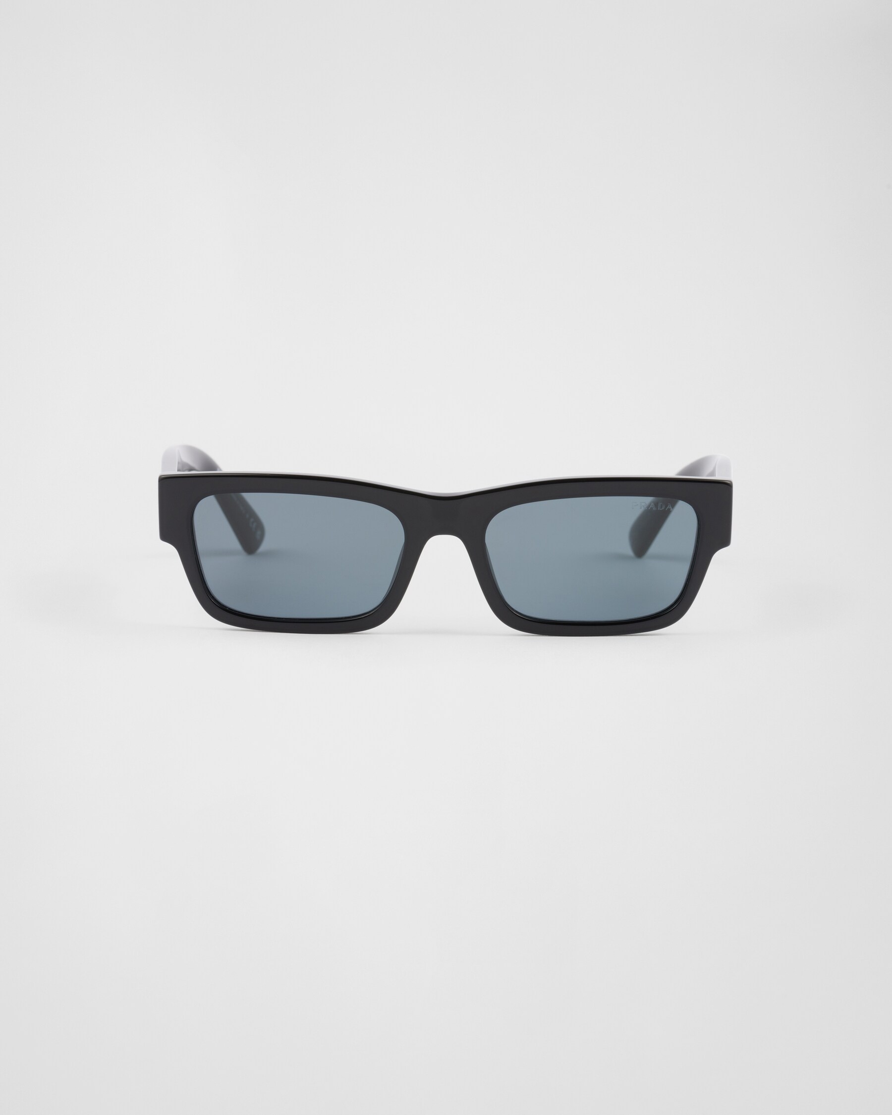 Graphite Crystal Lenses Sunglasses With Iconic Metal Plaque | PRADA