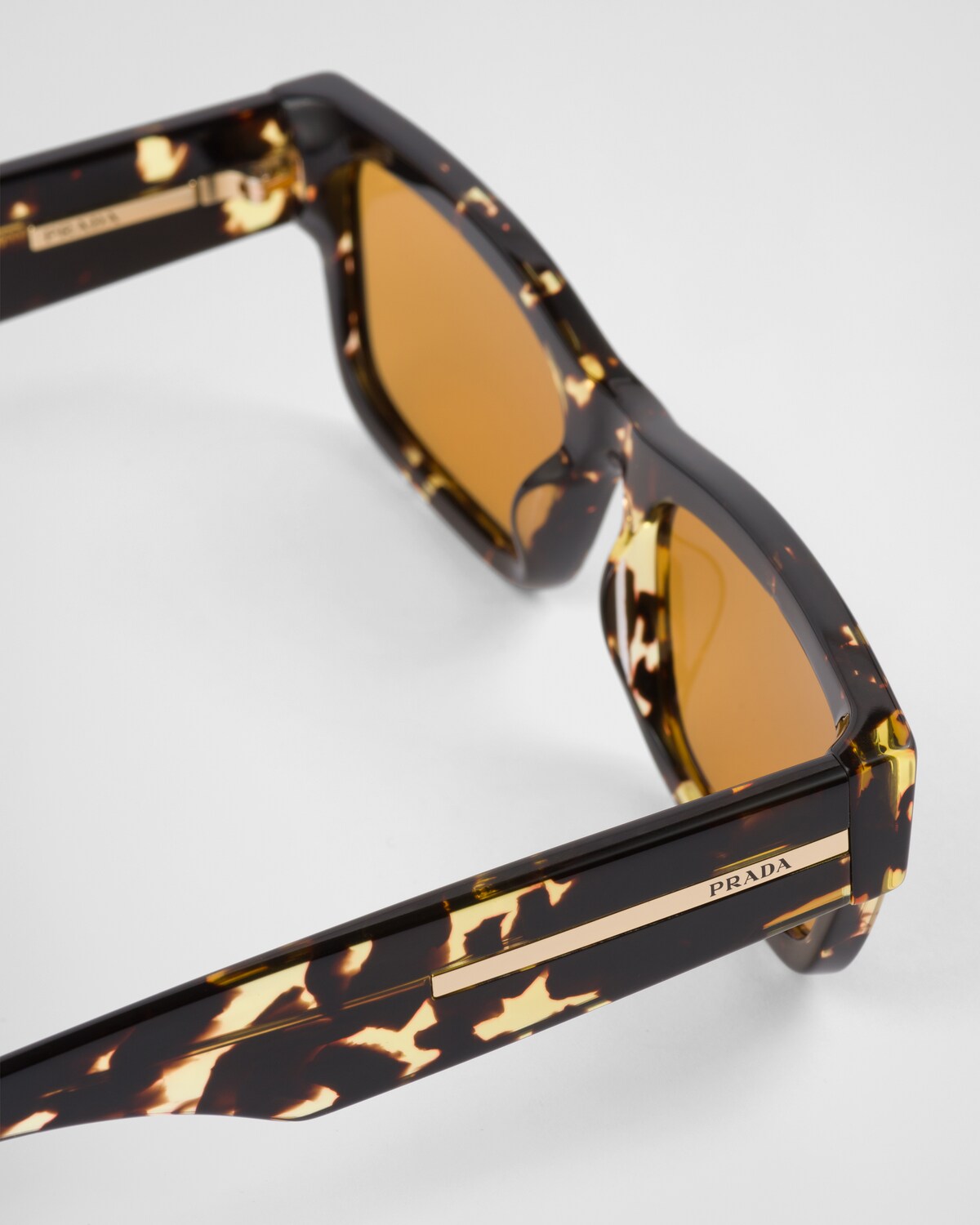 Malt Beige Lenses Sunglasses With Iconic Metal Plaque | PRADA