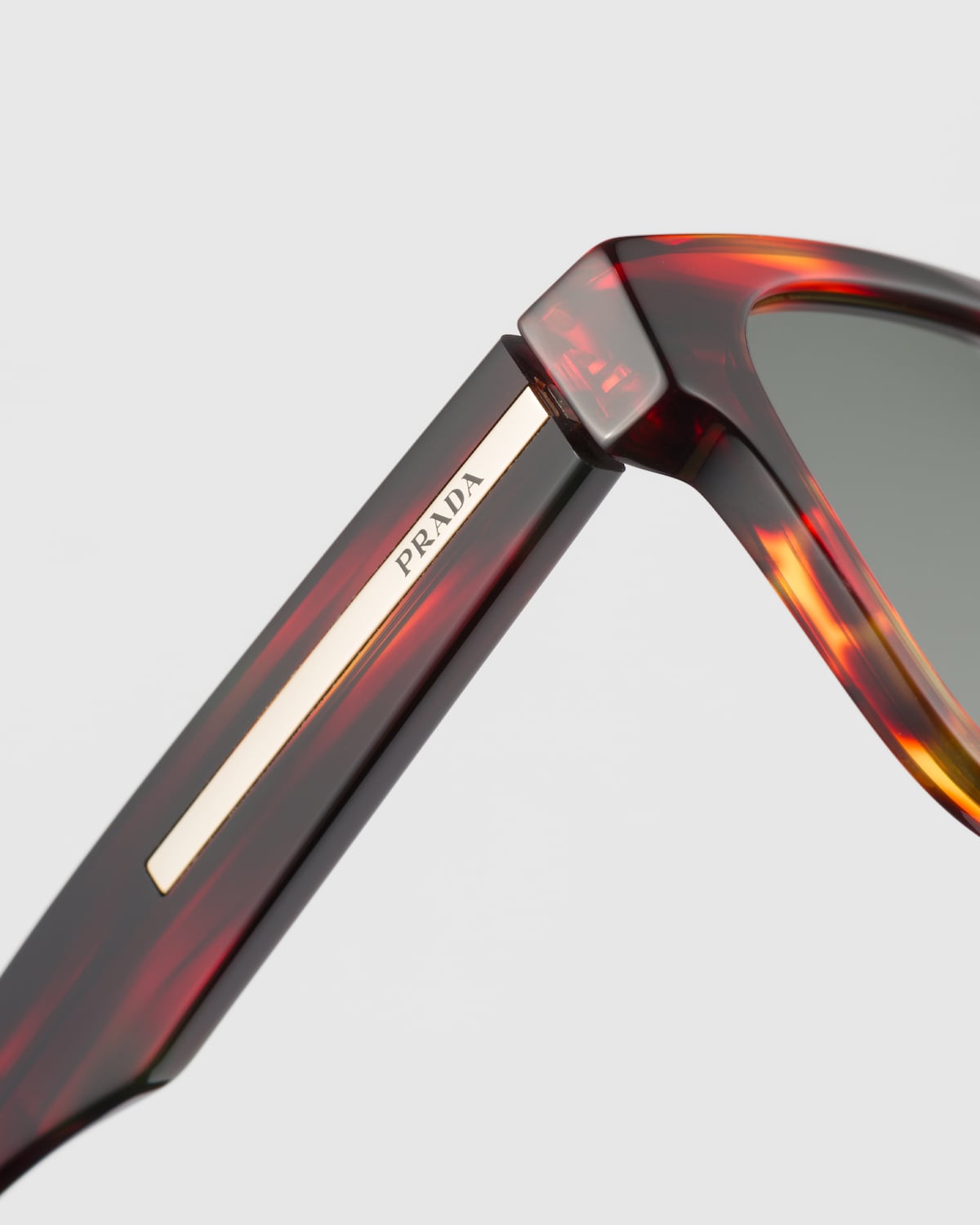 Bottle Lenses Sunglasses With Iconic Metal Plaque | PRADA
