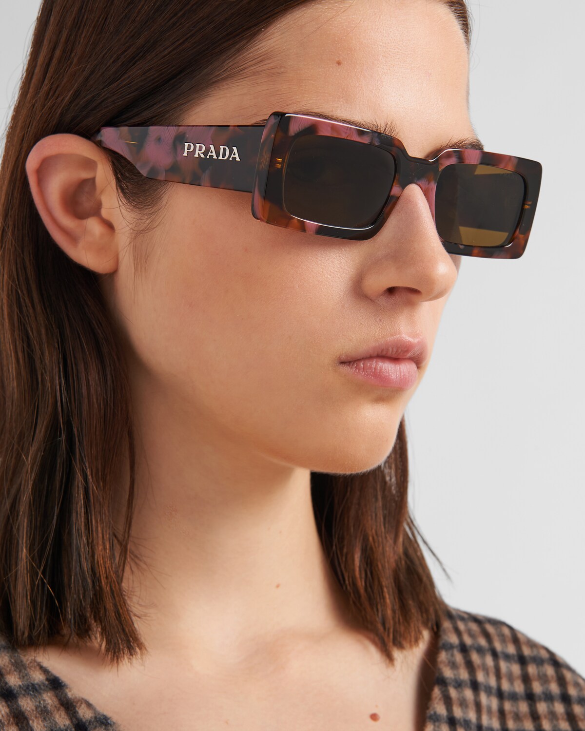 Loden Lenses Sunglasses With Prada Logo | PRADA