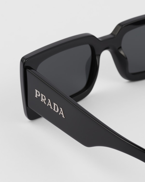 Gafas De Sol Con Logo Prada Lentes Gris Pizarra | PRADA