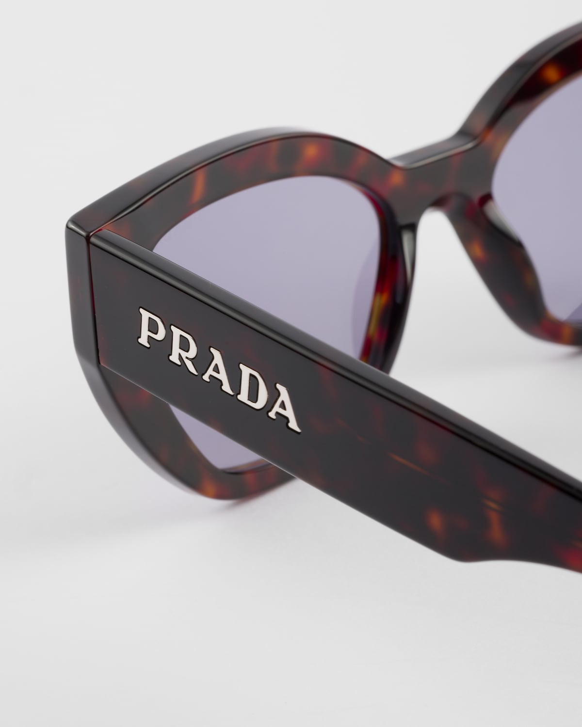 Dark Blue Denim Lenses Sunglasses With Prada Logo | PRADA