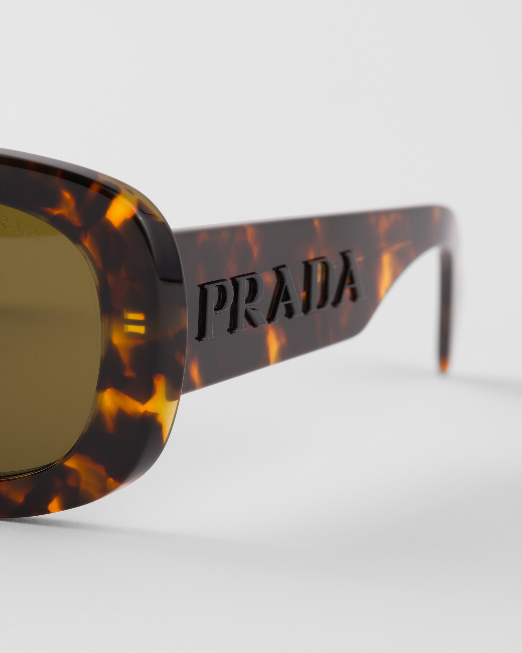 Loden Lenses Sunglasses With The Prada Logo | PRADA