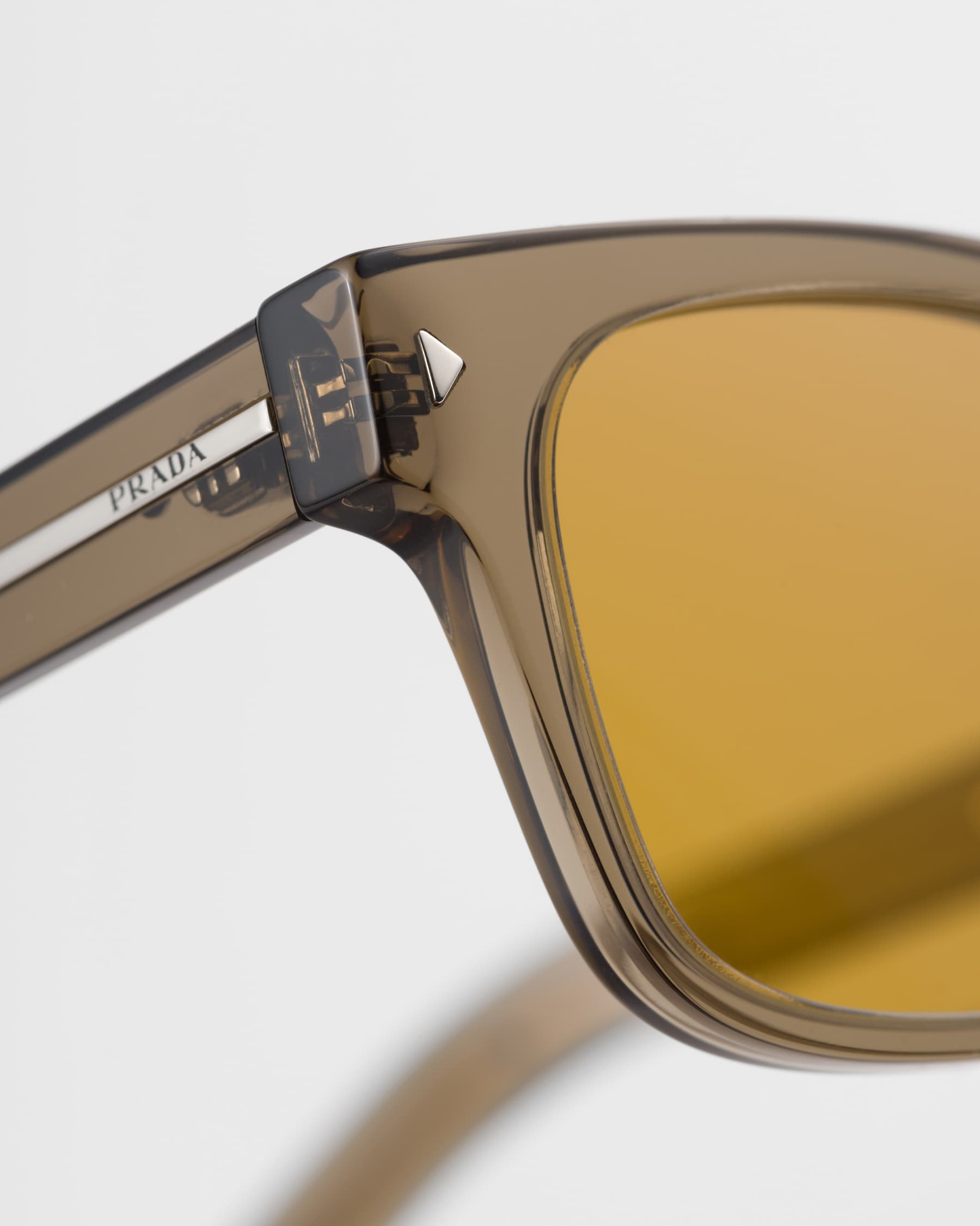Honey Lenses Sunglasses With Iconic Metal Plaque | PRADA