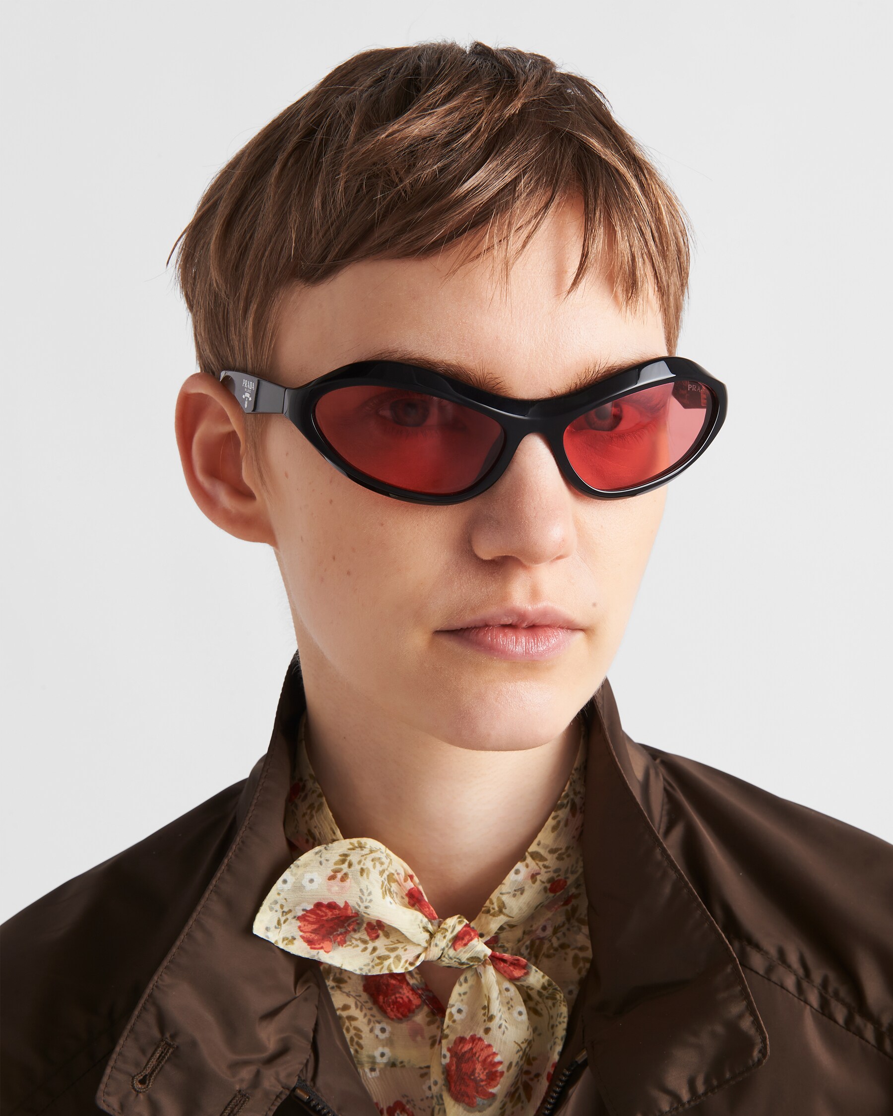 Fiery Red Lenses Prada Swing Sunglasses | PRADA