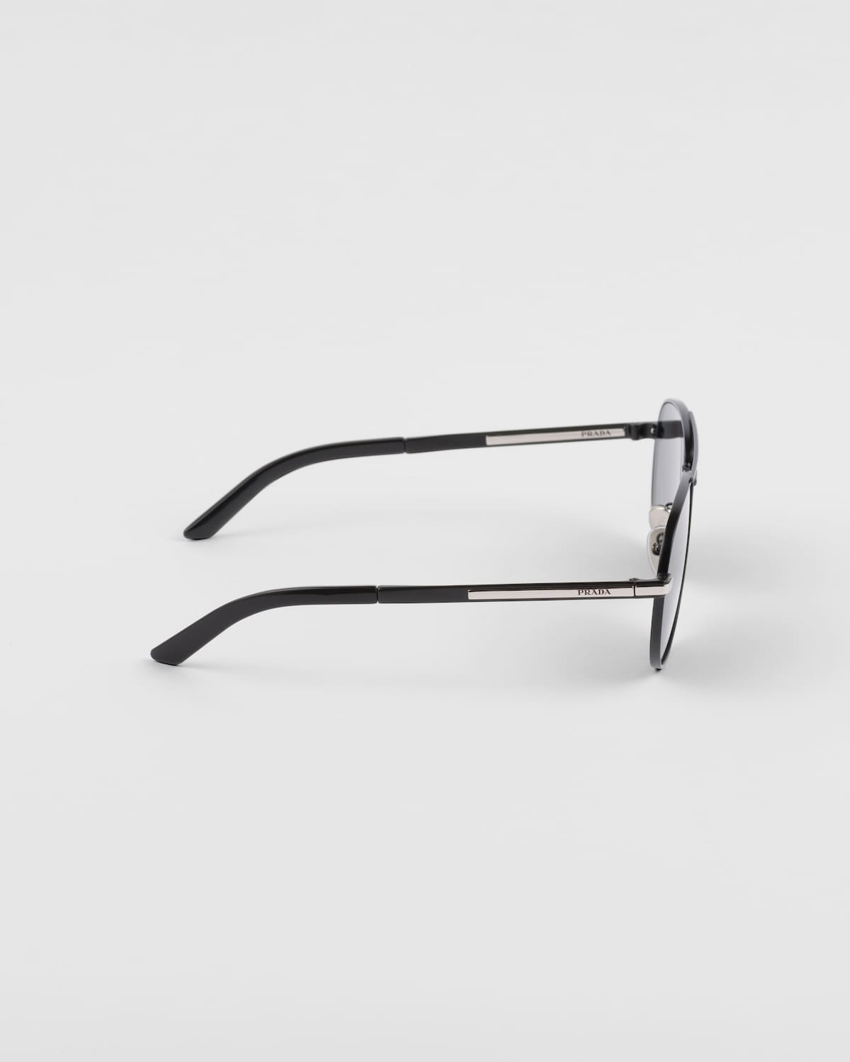 Polarized Black Lenses Sunglasses With Iconic Metal Plaque | PRADA