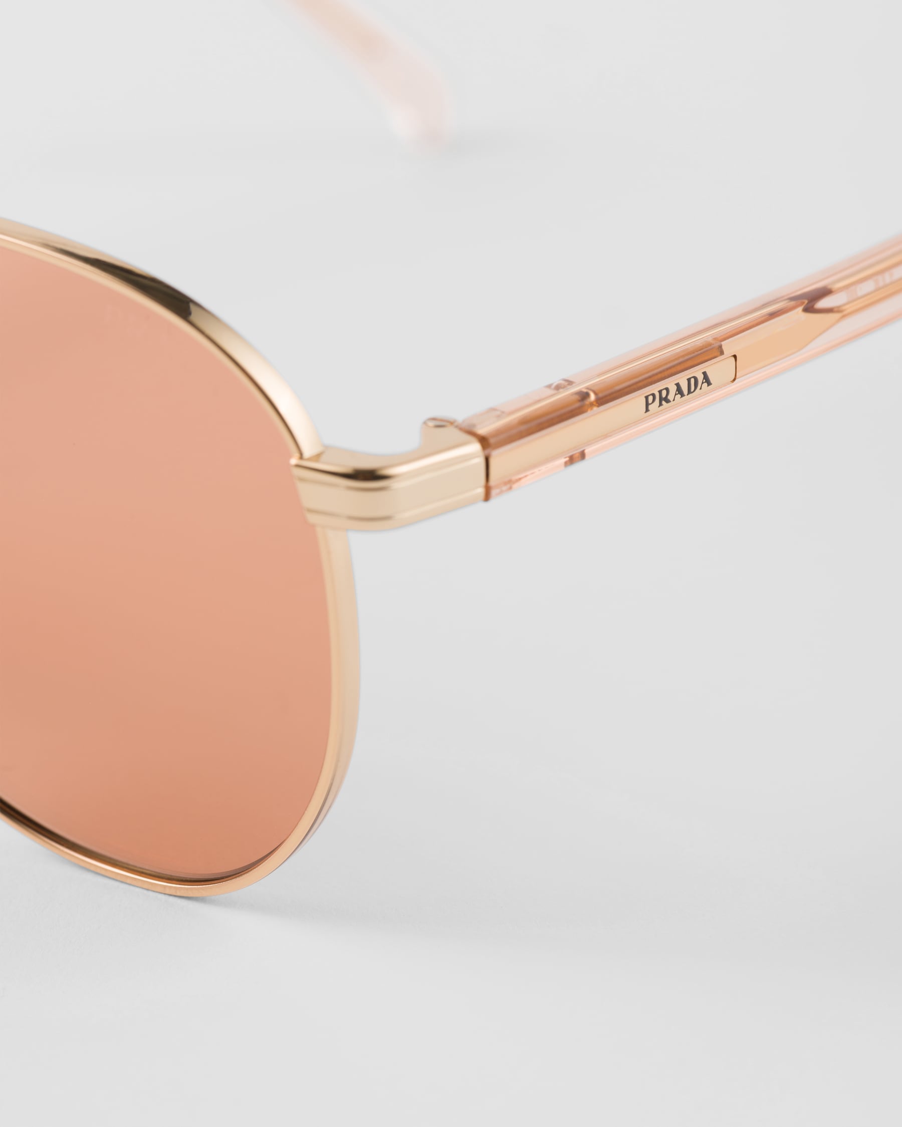 Terra Cotta Lenses Sunglasses With The Prada Logo | PRADA