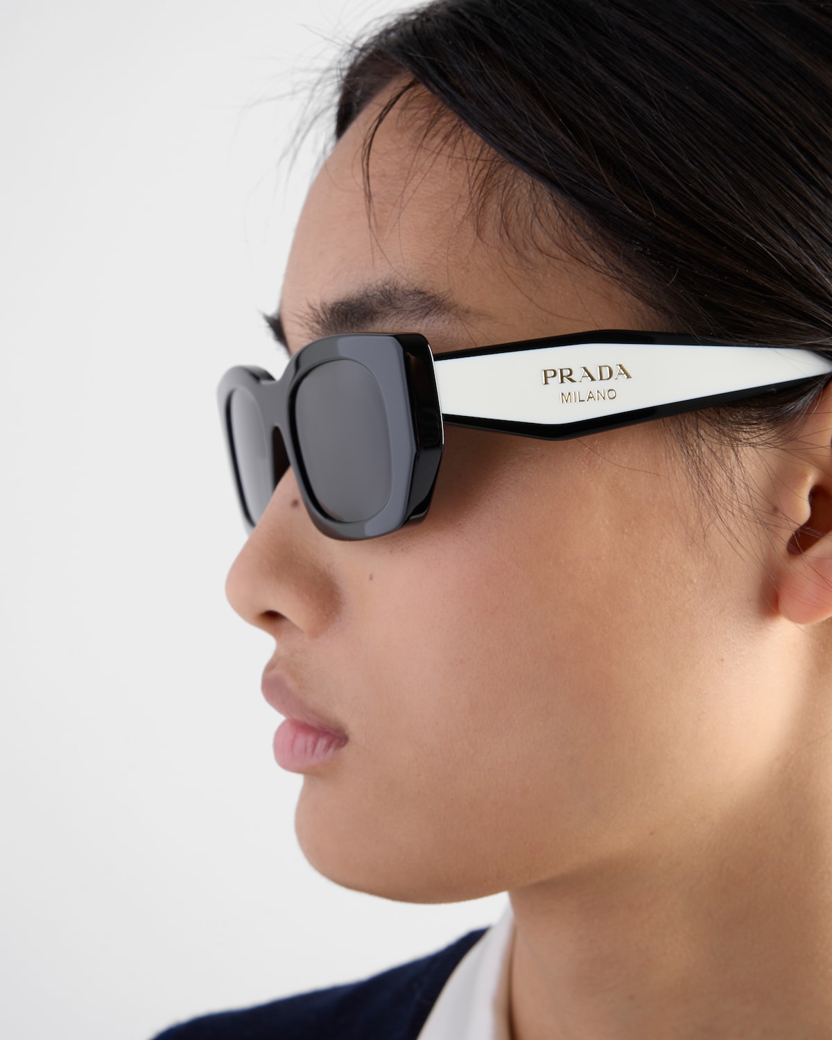 Slate Gray Lenses Sunglasses With The Prada Logo | PRADA - Australia