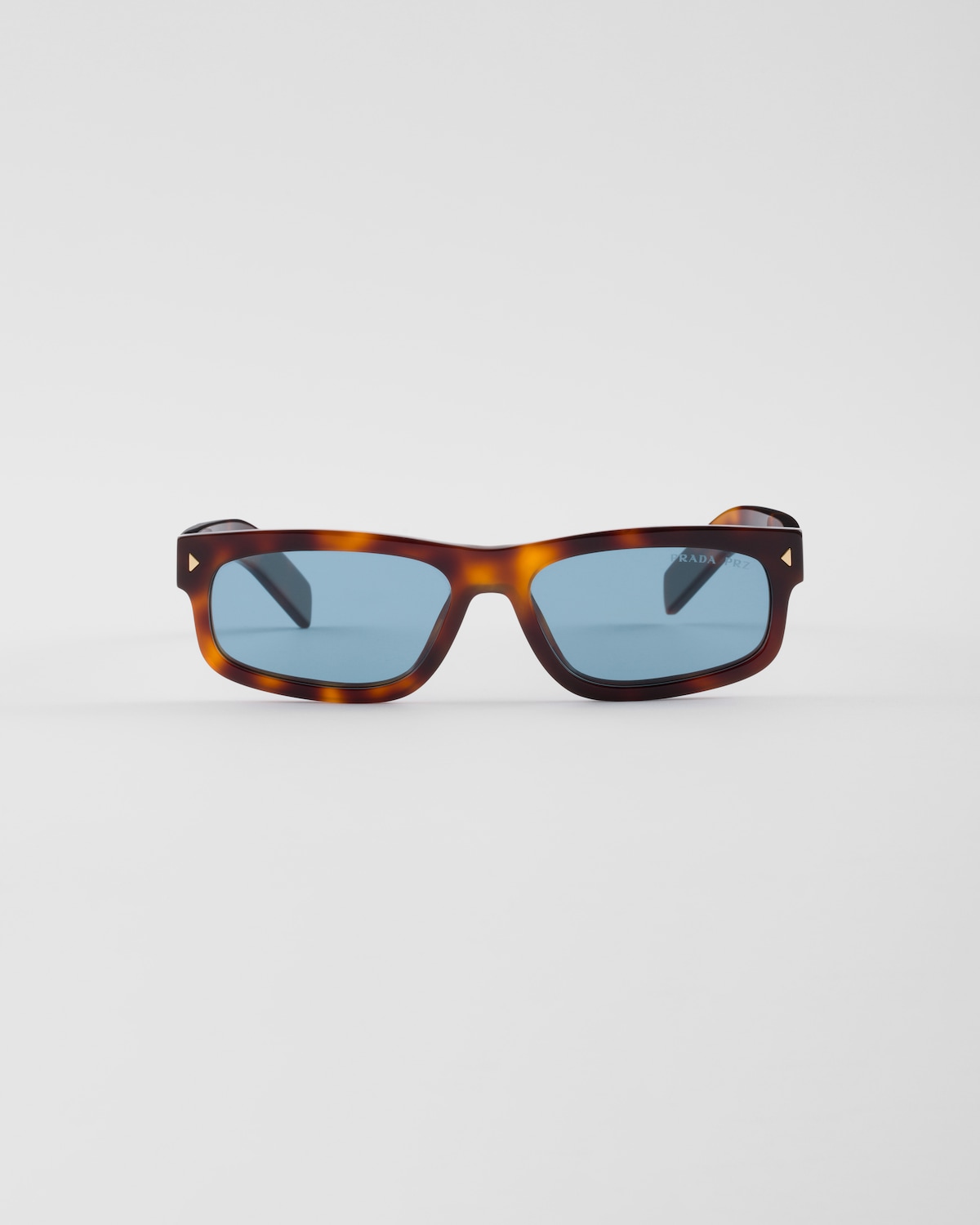 Turquoise Lenses Sunglasses With The Iconic Metal Plaque | PRADA