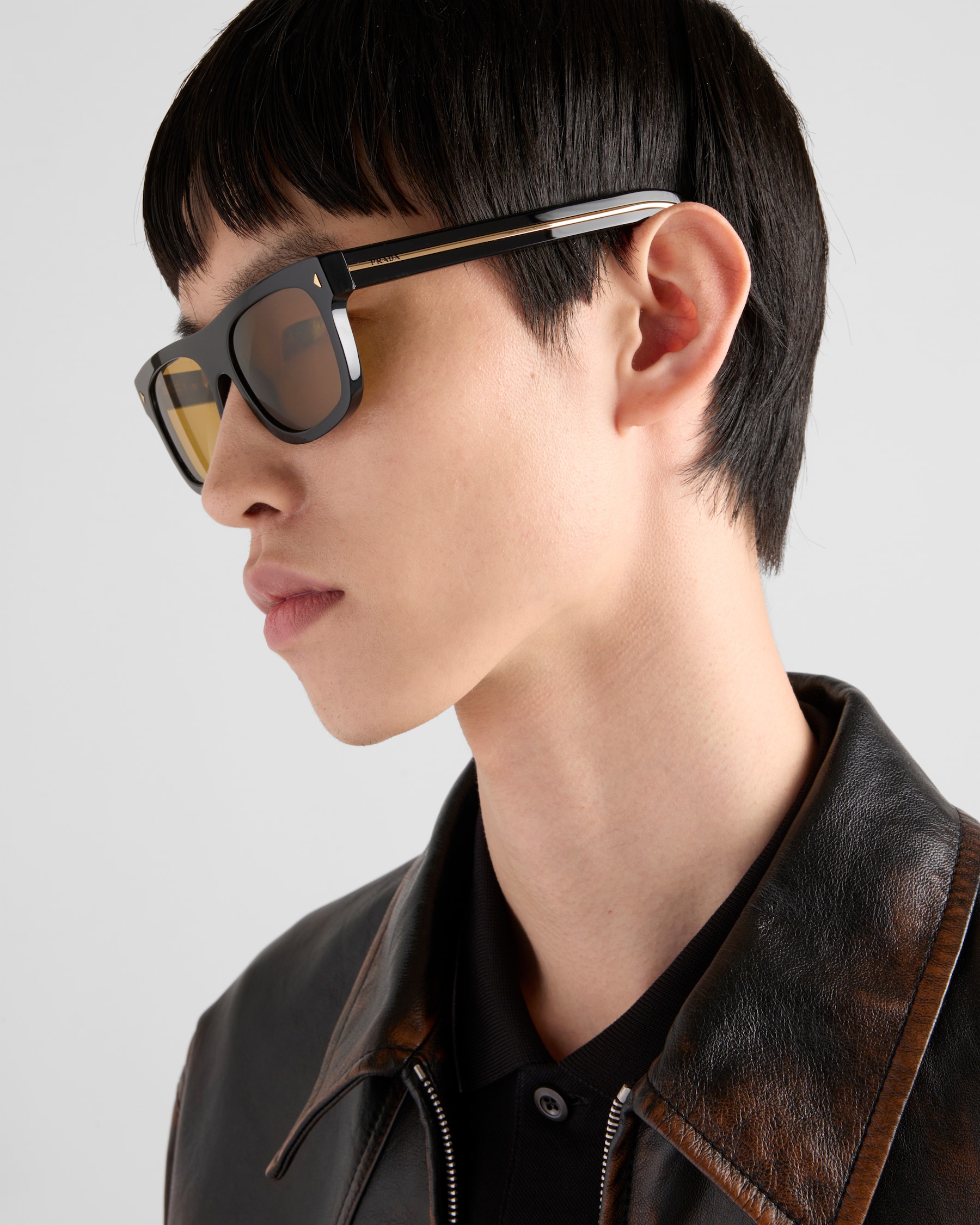 Honey Lenses Sunglasses With The Iconic Metal Plaque | PRADA - United ...