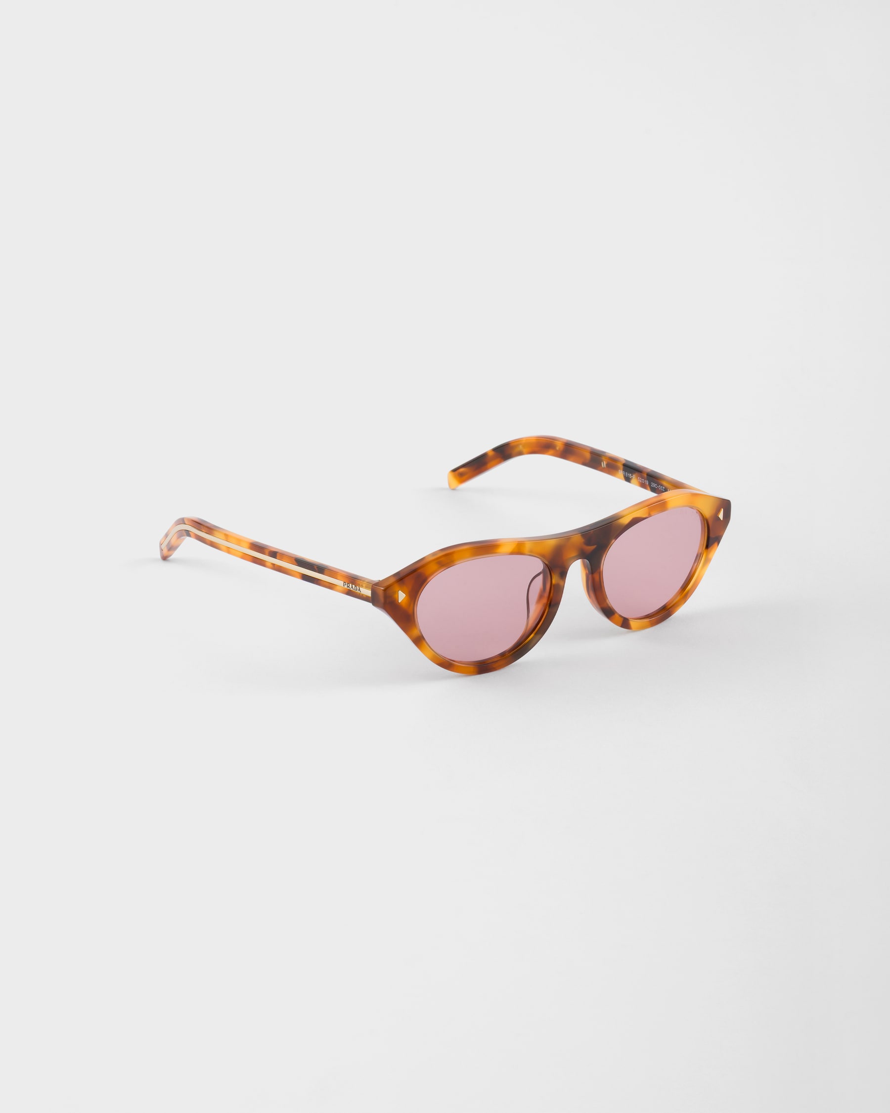 Fuchsia Lenses Prada Sunglasses With The Iconic Metal Plaque | PRADA