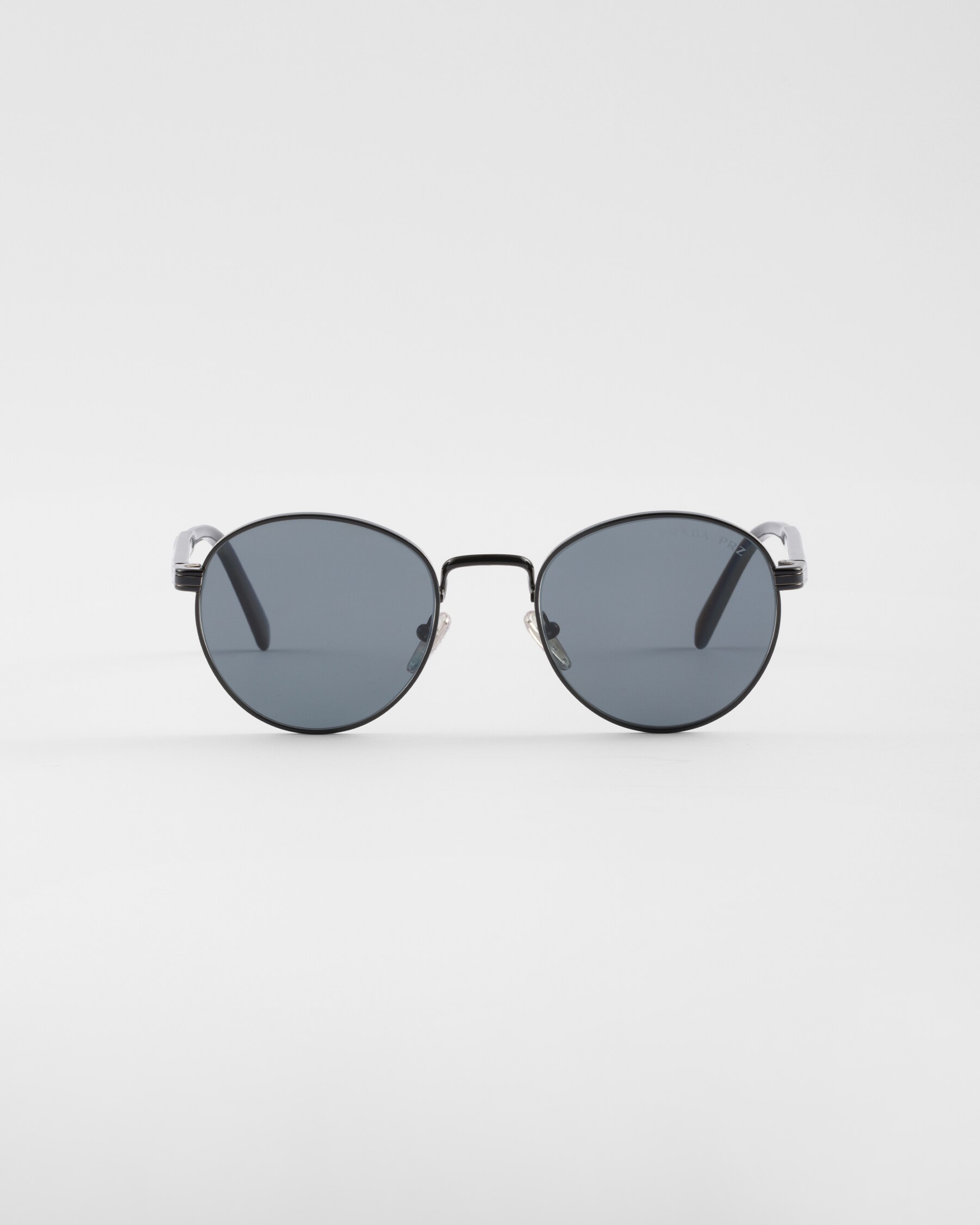 Polarized Black Lenses Sunglasses With The Iconic Metal Plaque | PRADA