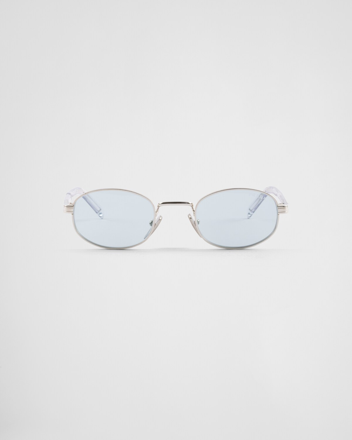 Aviator Blue Lenses Sunglasses With The Iconic Metal Plaque | PRADA
