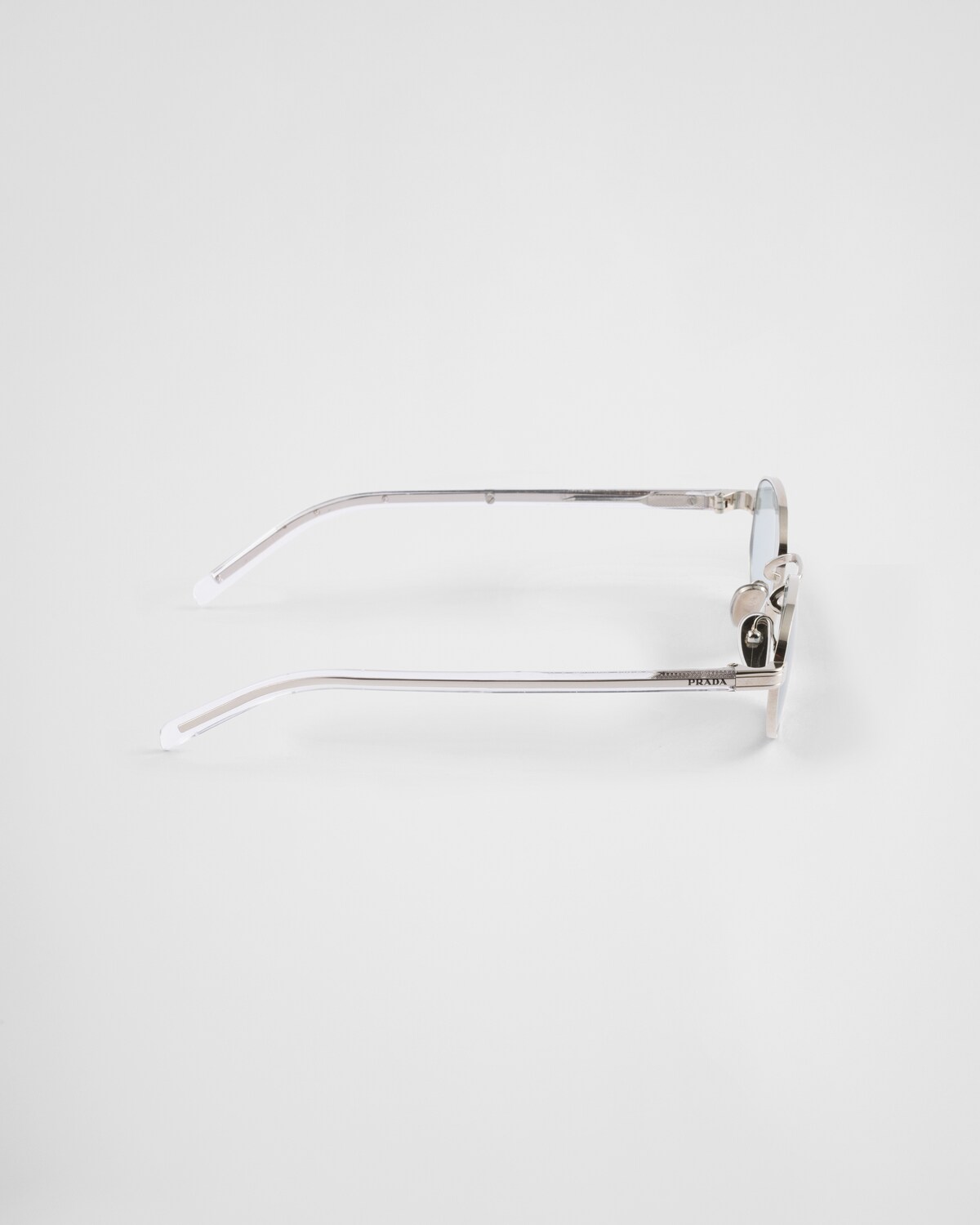 Aviator Blue Lenses Sunglasses With The Iconic Metal Plaque | PRADA